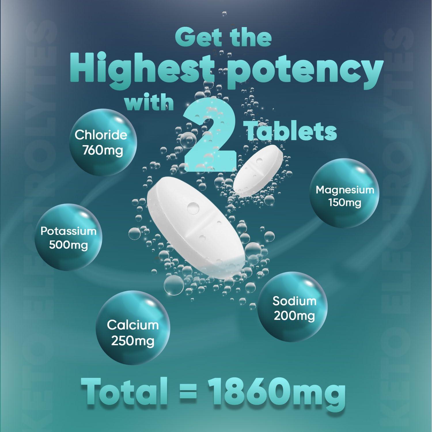 Vegan Electrolyte Tablets - 6 Months Supply | Sodium, Magnesium ...