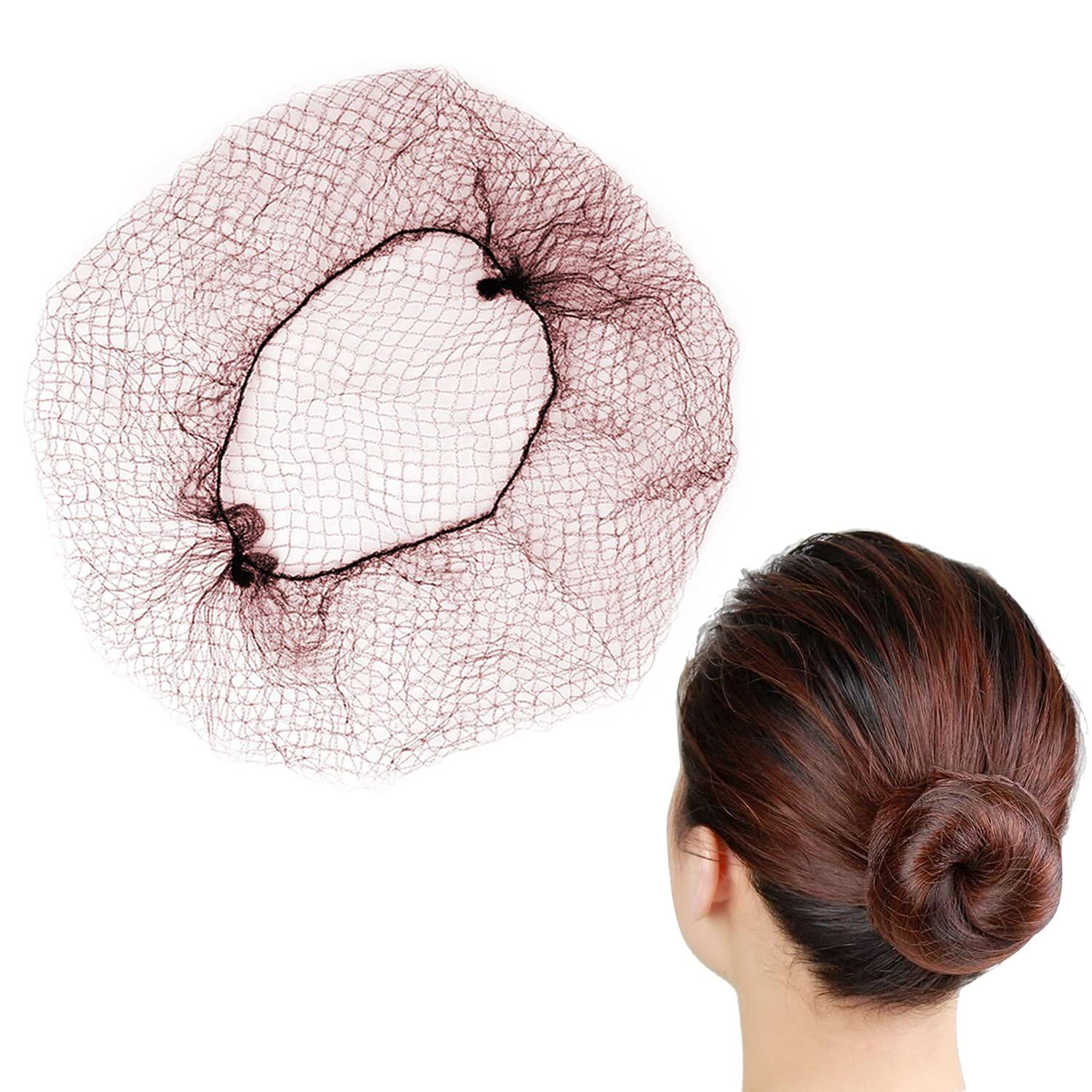 25 Brown Hair Nets Invisible Hair Nets Stretch Hair Nets 50cm | Buy Now ...
