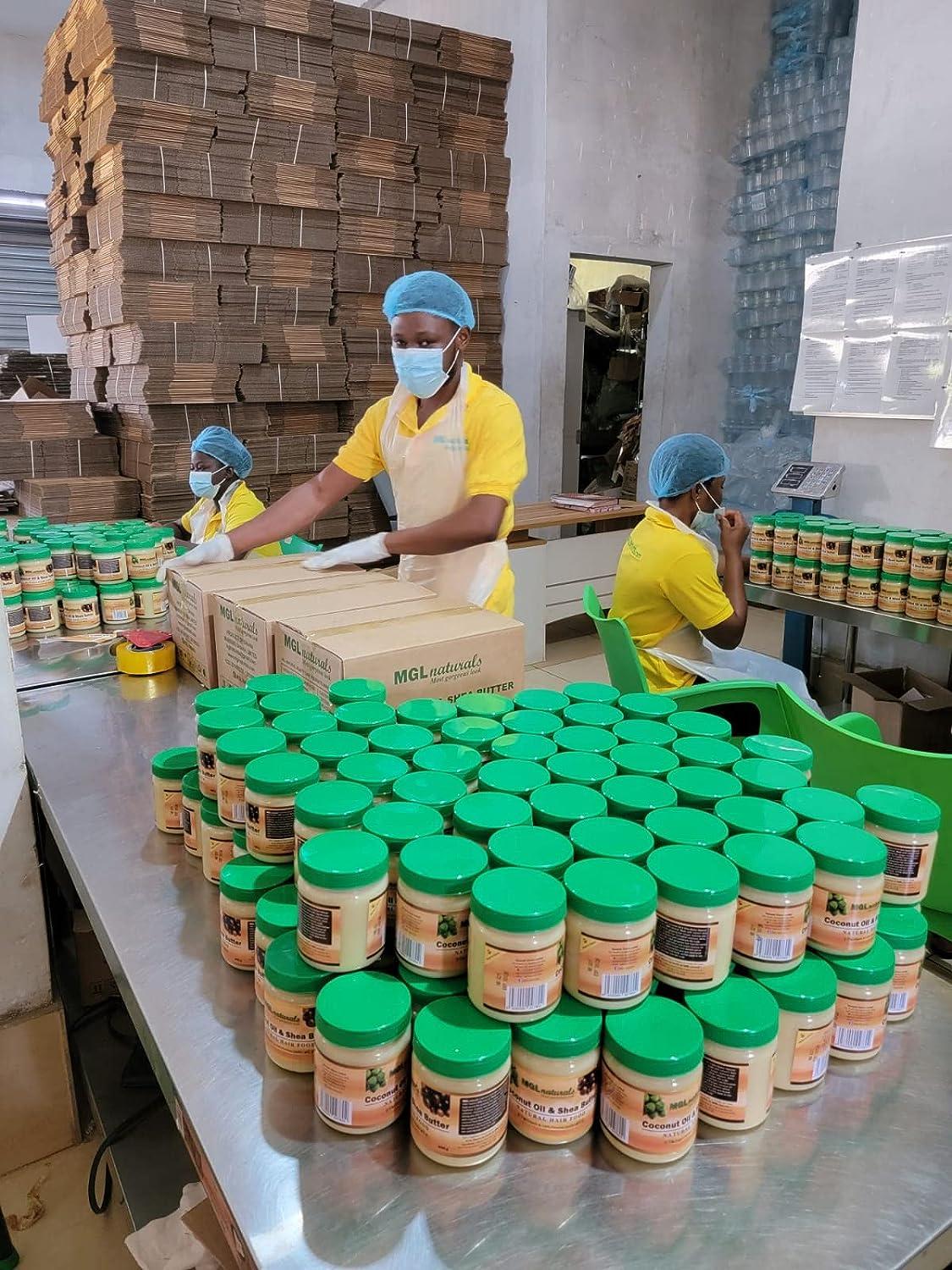 MGL Naturals Coconut Oil & Shea Butter Hair Food - Organic Hair Growth ...