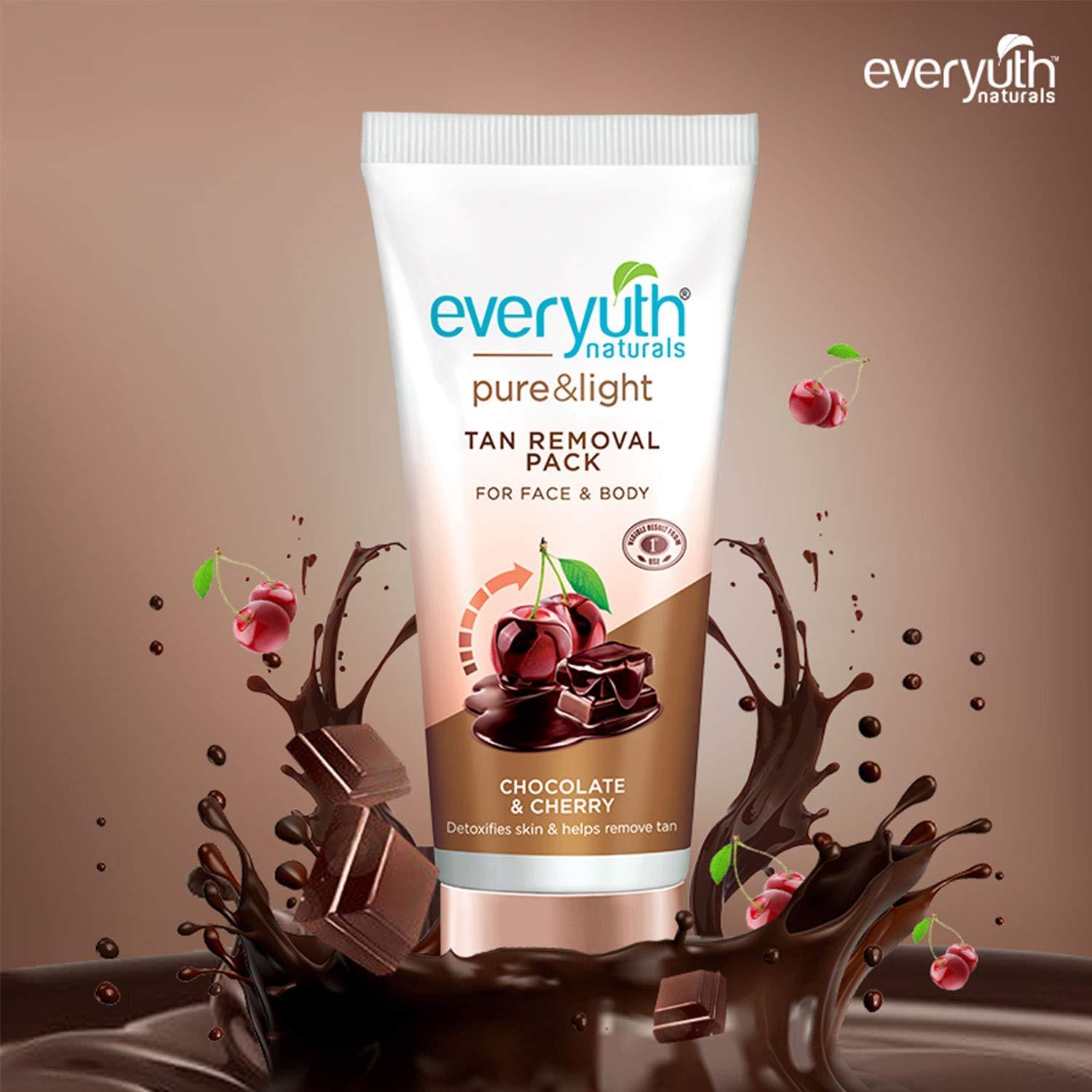 Everyuth Tan Removal Face Pack - Chocolate & Cherry | 50g ...