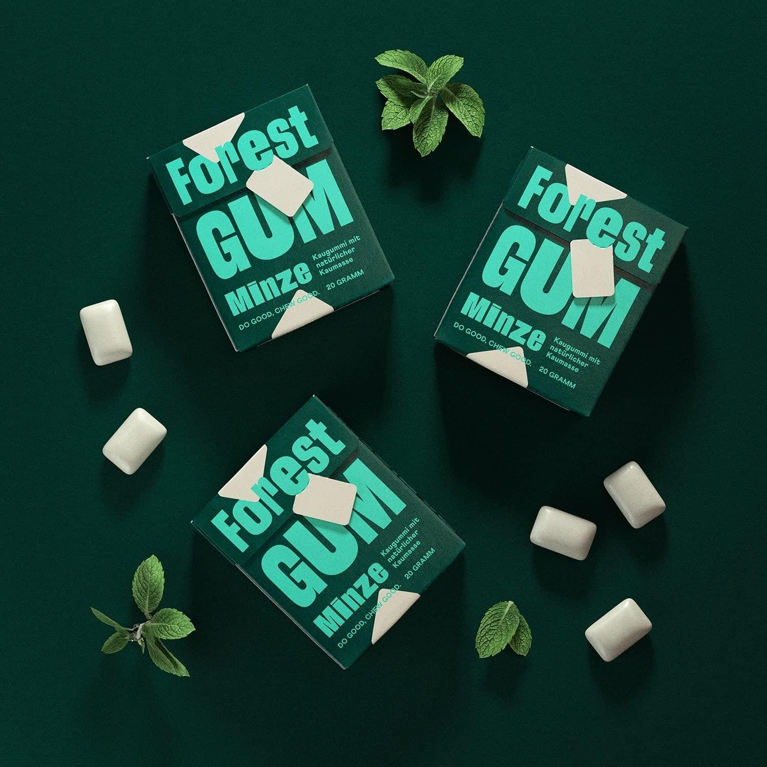 Forest Gum Mint | Vegan Vegetable Mint Chewing Gum | Sugar-Free ...