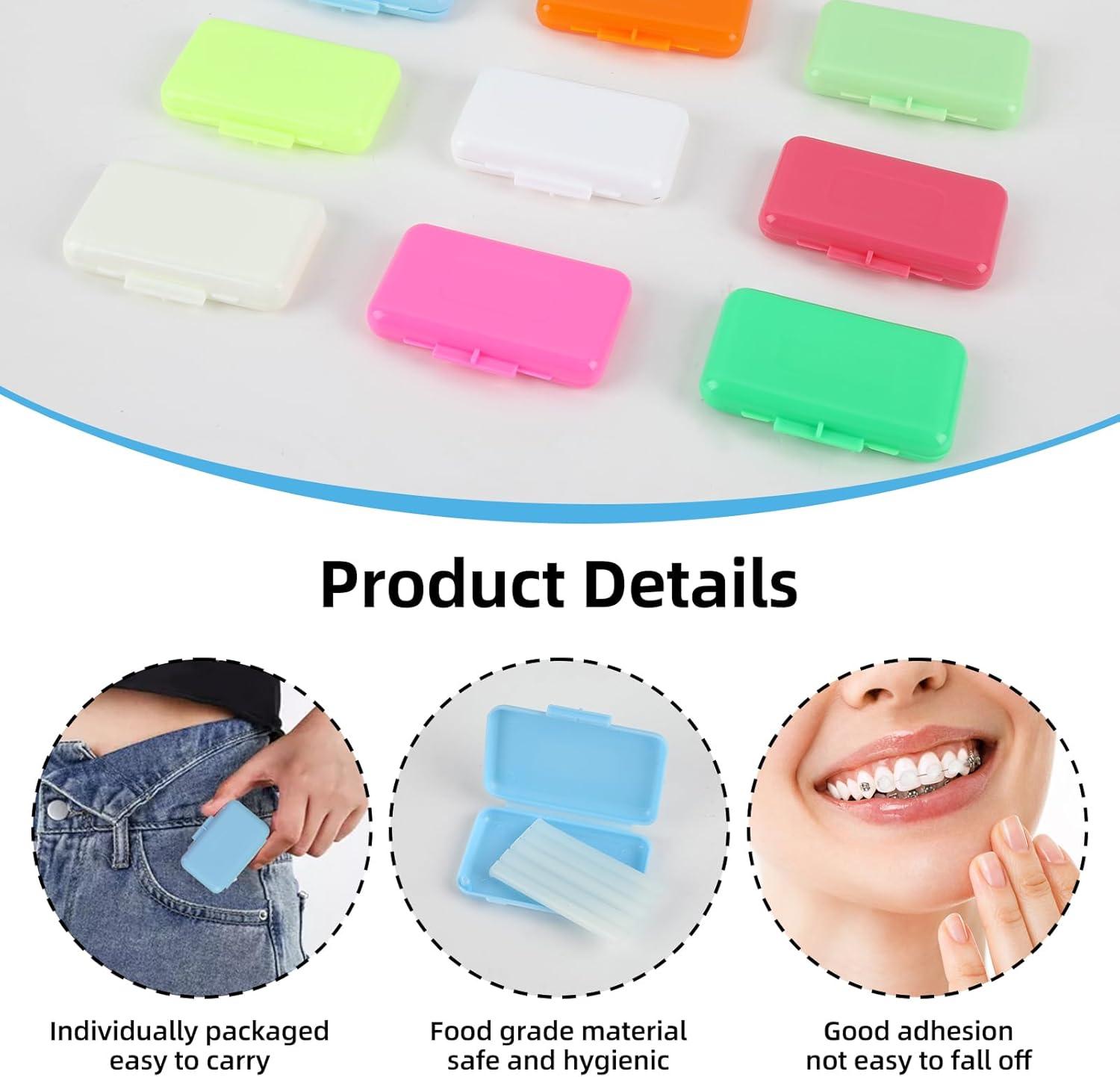 Buy Orthodontic Wax for Braces - 10 Pre-Cut Flavors | Dental Wax for ...