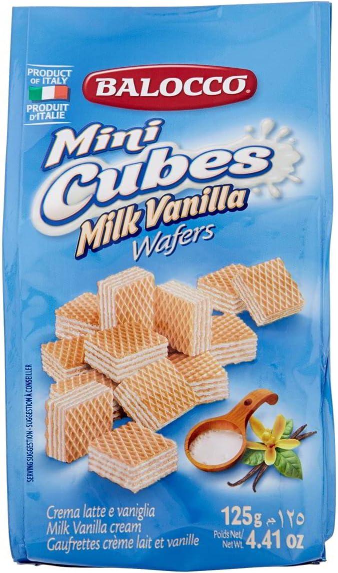 BALOCCO - Mini Wafer Cubes Milk and Vanilla (250G x 2) - Product of ...