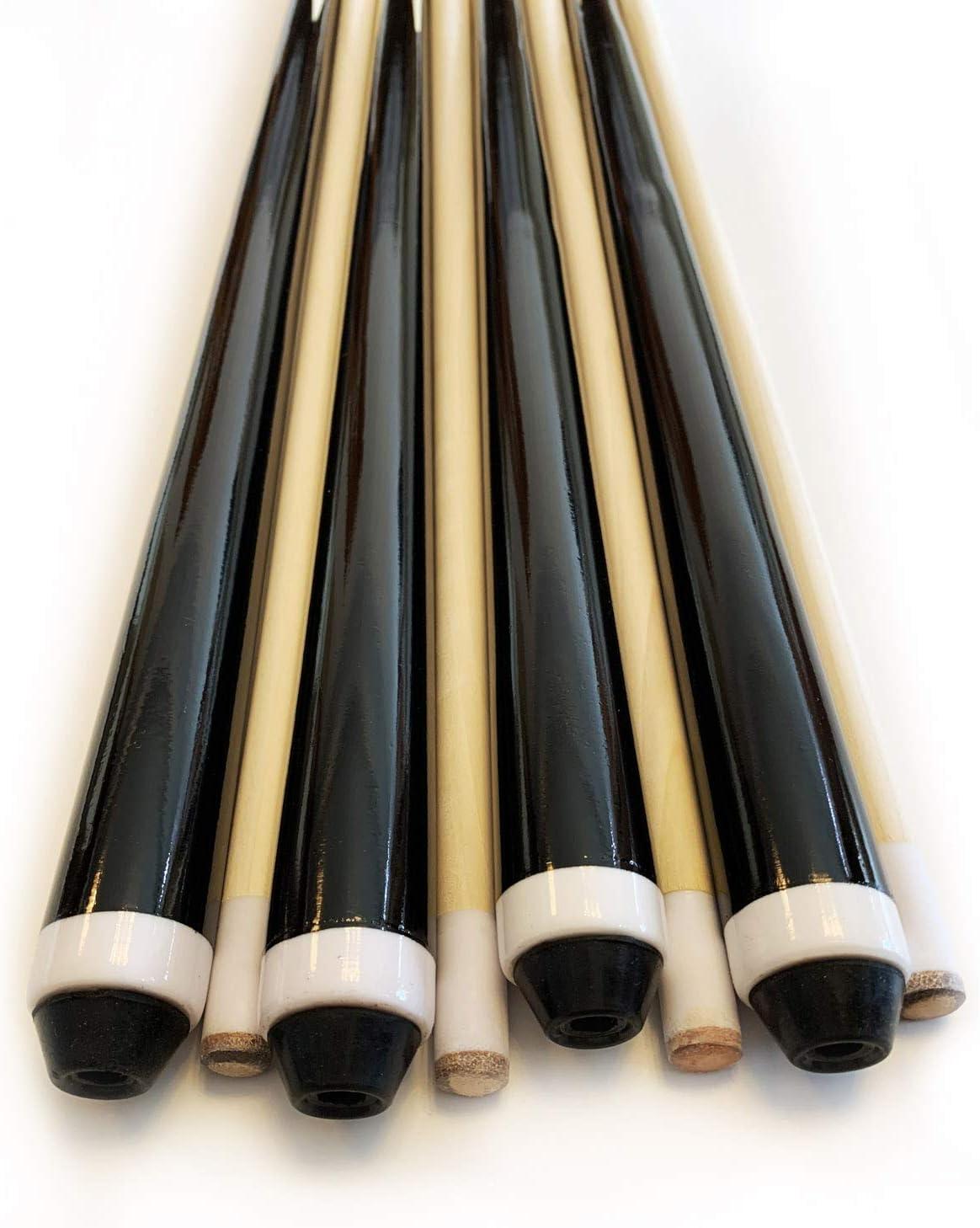Phantasilet 2-Piece 58 Wooden Cue Sticks Pool Sticks - Pack of 2 or ...