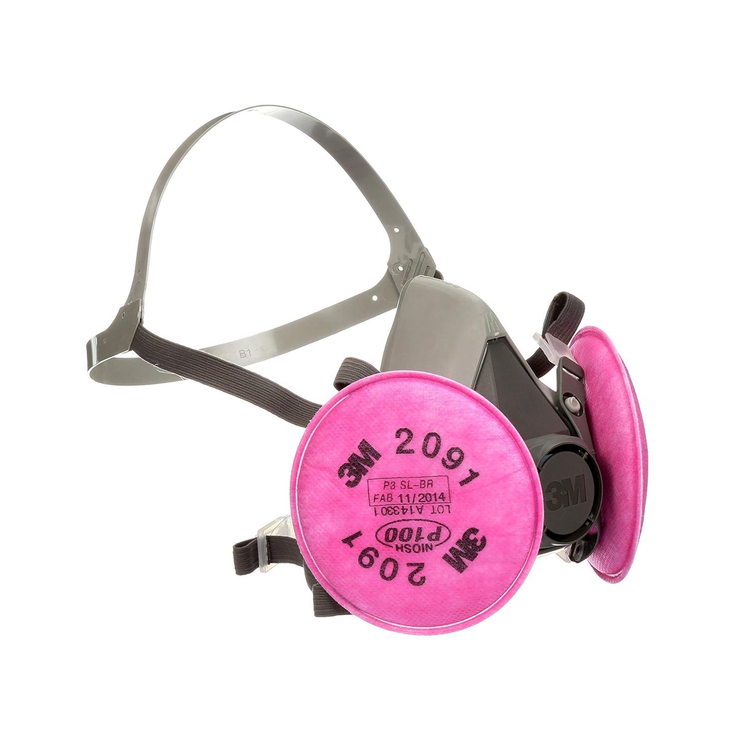 3M Half Facepiece Respirator Assembly 6291/07002(AAD) Medium with ...