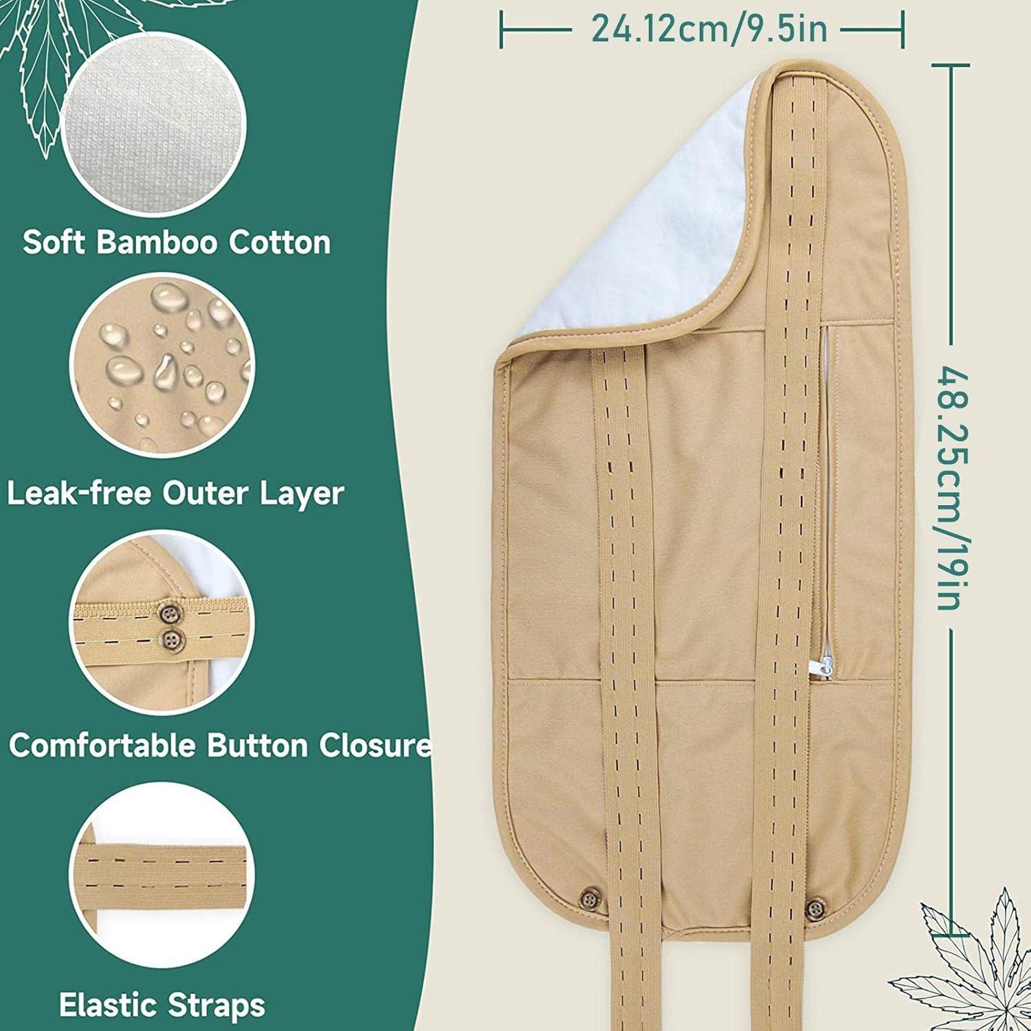 Castor Oil Pack Massage Belt Compress - Reusable Cotton Wrap for Women ...