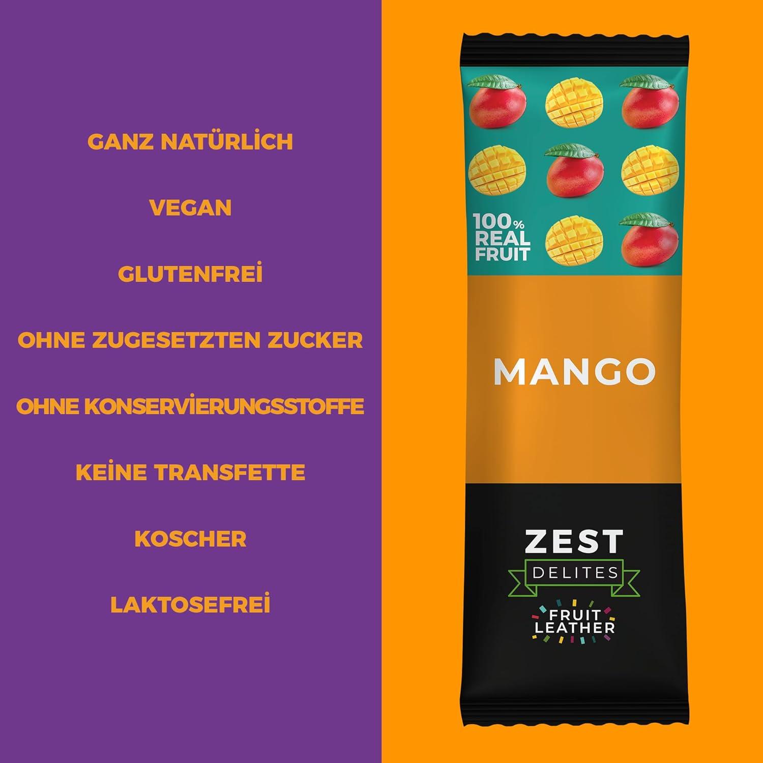 Zest Delites Fruit Track Snackbox | Gluten-Free & Vegan 10 Pack Mango ...