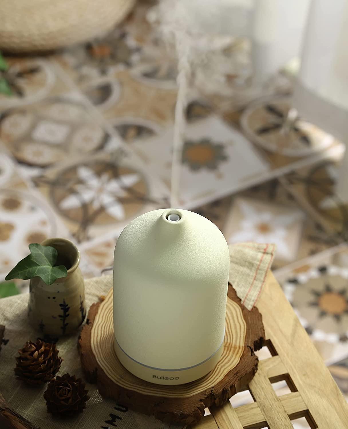 BULLEOO Nature Ceramic Essential Oil Diffuser - Ultrasonic Aromatherapy ...