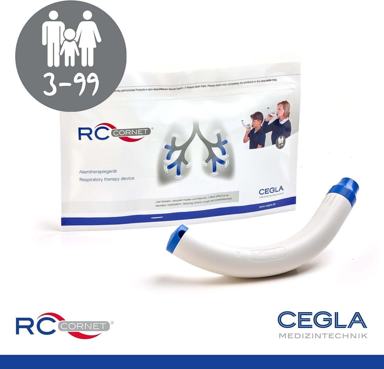CEGLA RC-CORNET Respiratory Therapy Device - Reduce Coughing Loosen ...