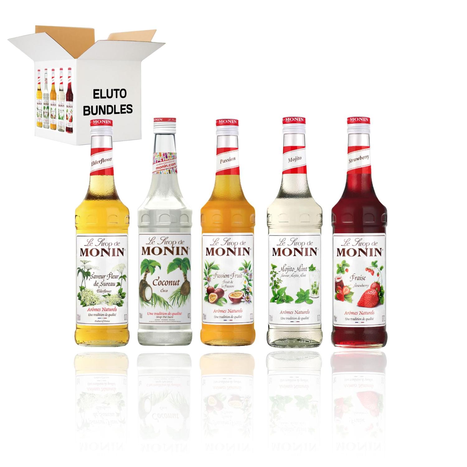 Monin Exclusive Syrup Set for Coctails and Mocktails inluding Recipe ...