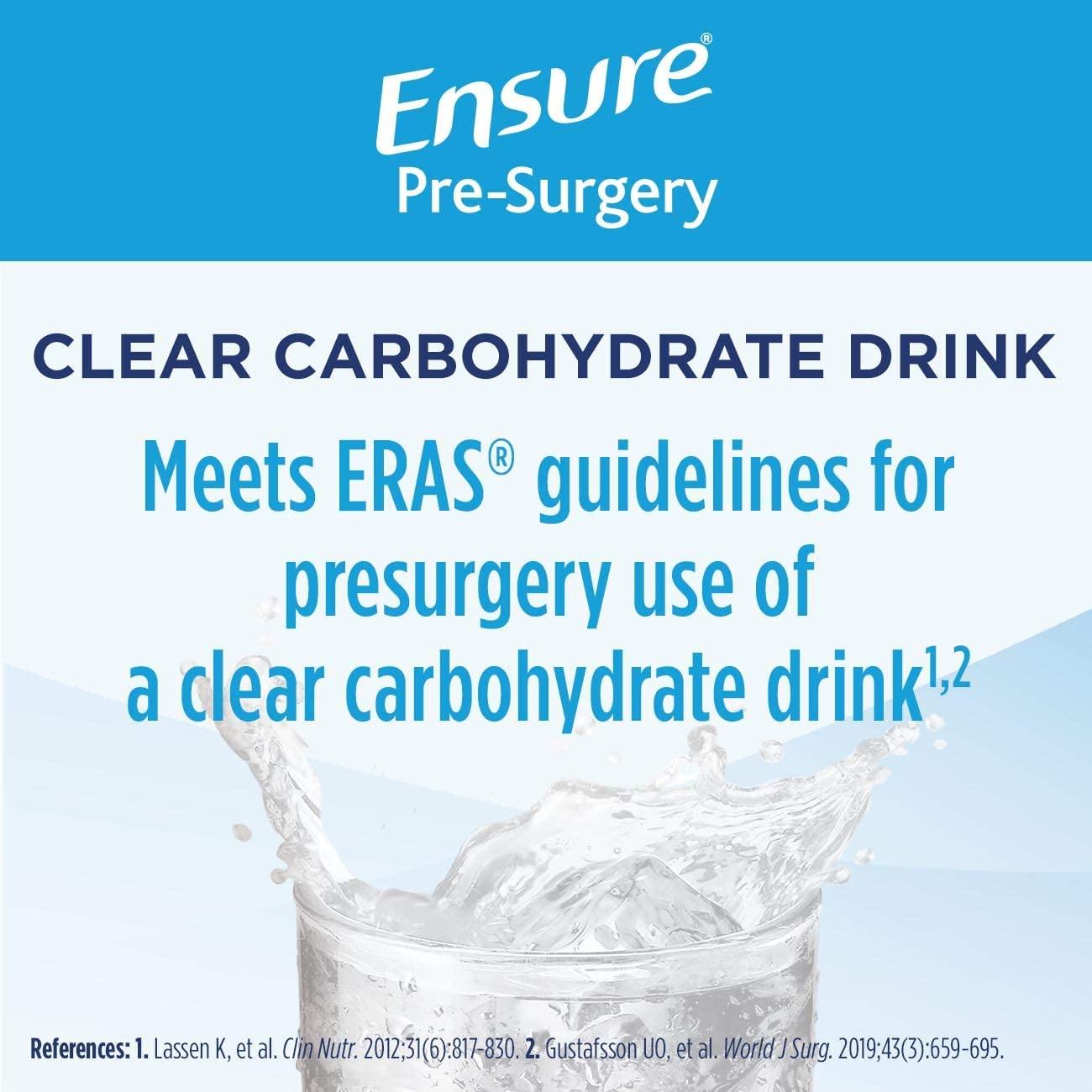 Ensure Surgery Perioperative Bundle: 3 Clear Carbohydrate Drinks & 20 ...