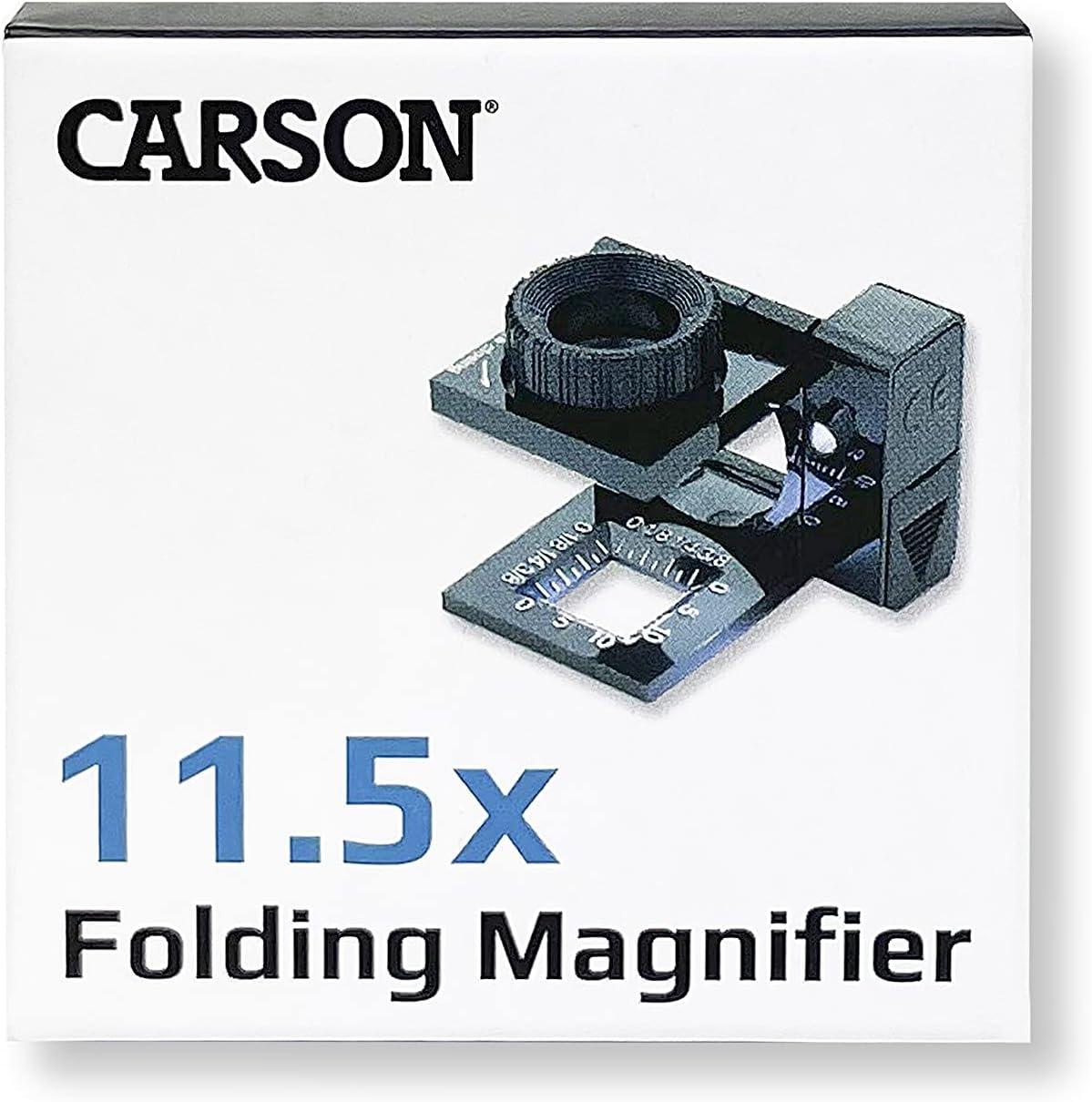 Carson LinenTest 11.5x LED Magnifier & Thread Counter - Precision ...
