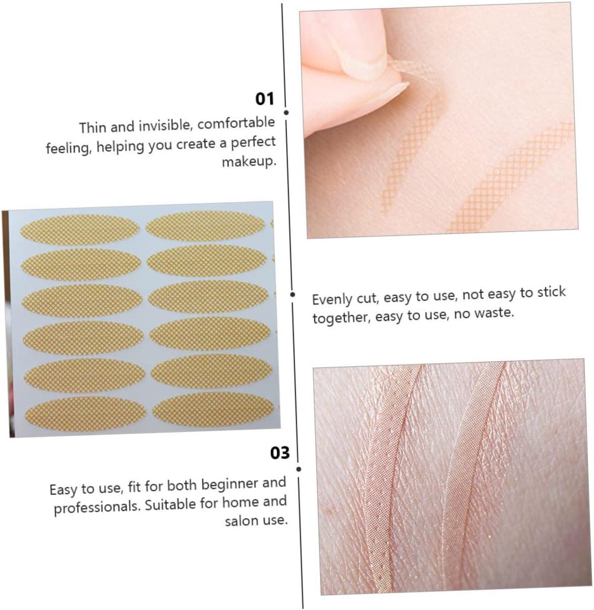 Balacoo 40 Sheets Lace Double Eyelid Sticker Transparent Tape Sticky ...