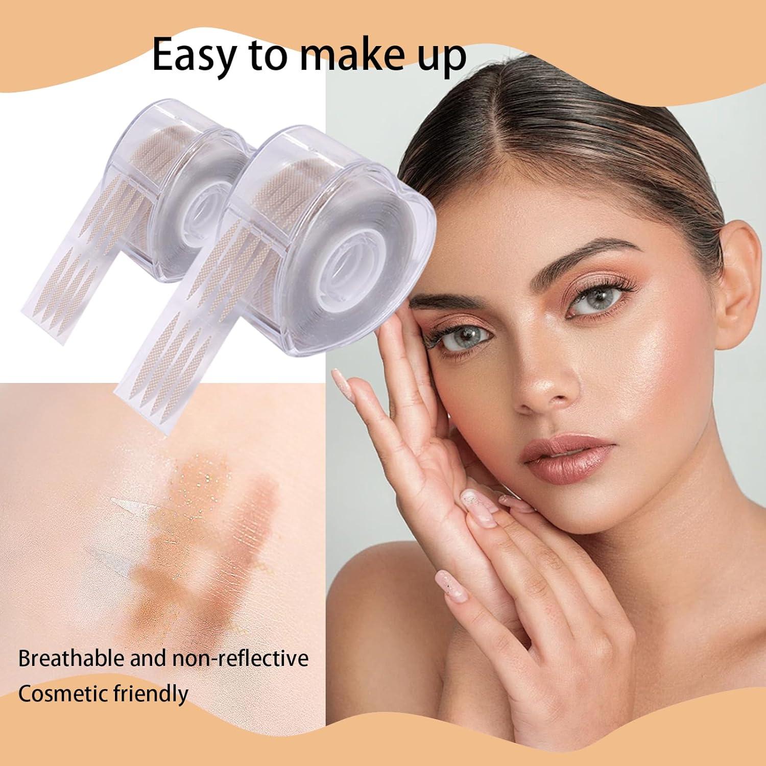 KASESSS 3 Rolls/ 1800 Pcs Eyelid Lift Strips Self-Adhesive Eyelid Tape ...