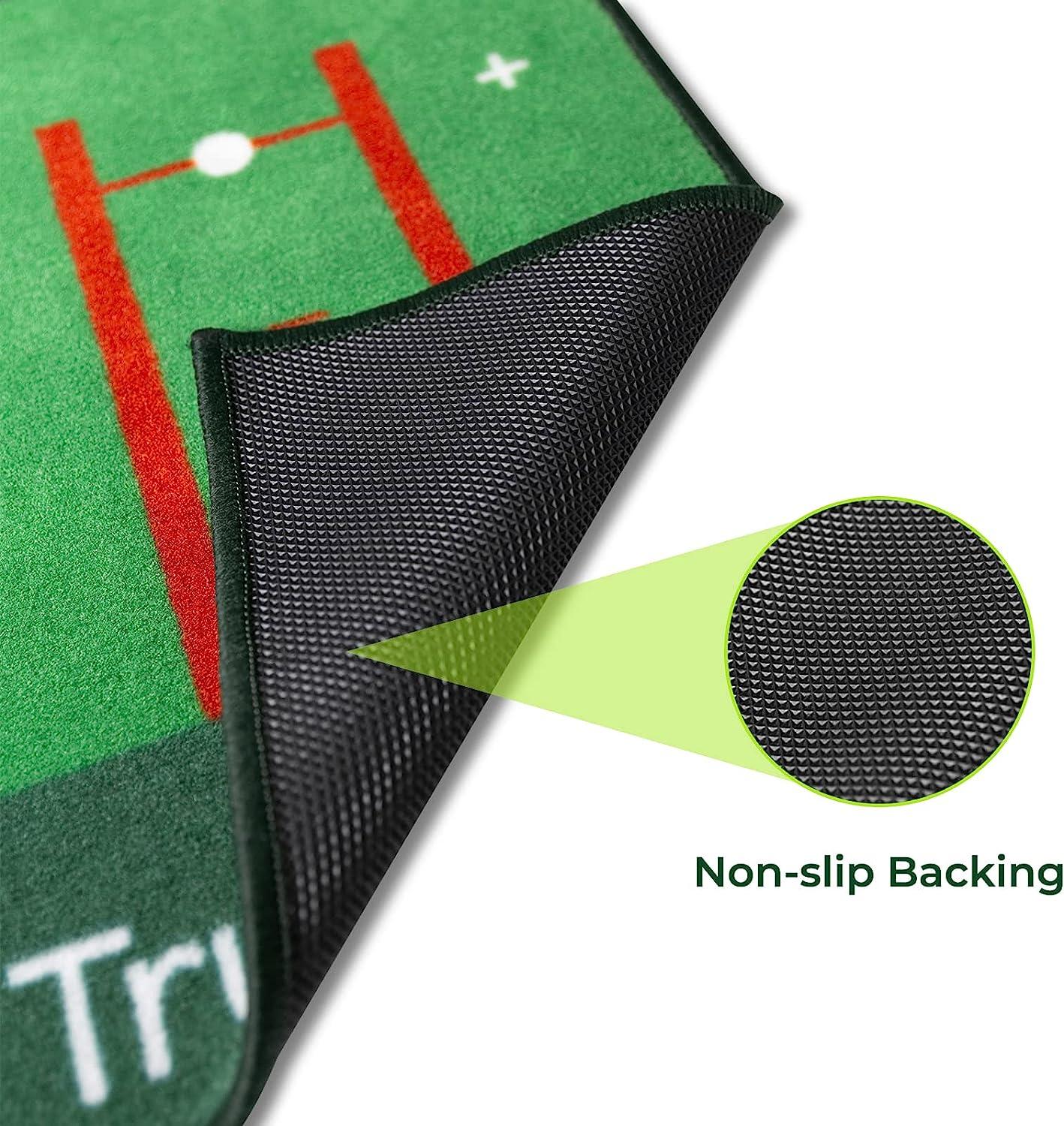 10ft Indoor Putting Green & Golf Mat Set with Travel Bag - Improve Your ...
