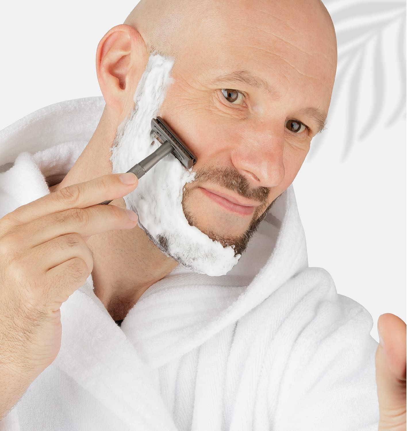 Ecoroyal Black Razor Plane Set for Men | Wet & Double Edge Razor with ...