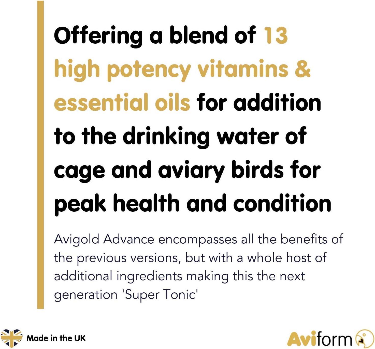 Avigold Advance All-in-One Liquid Bird Tonic - 250ml | Multivitamin ...