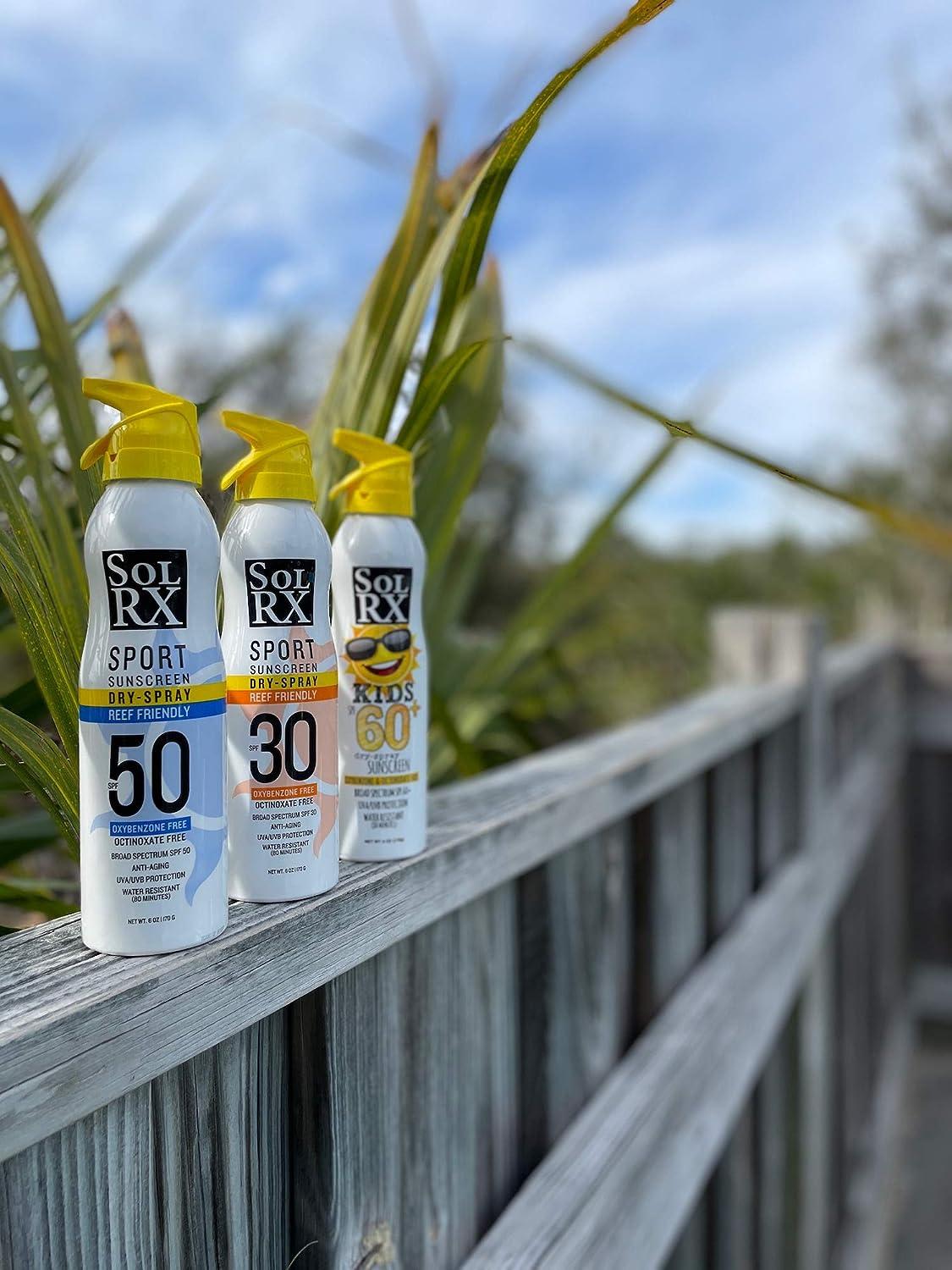 SolRX SPORT SPRAY SPF 50 | Reef Friendly | Broad Spectrum Sunscreen for ...