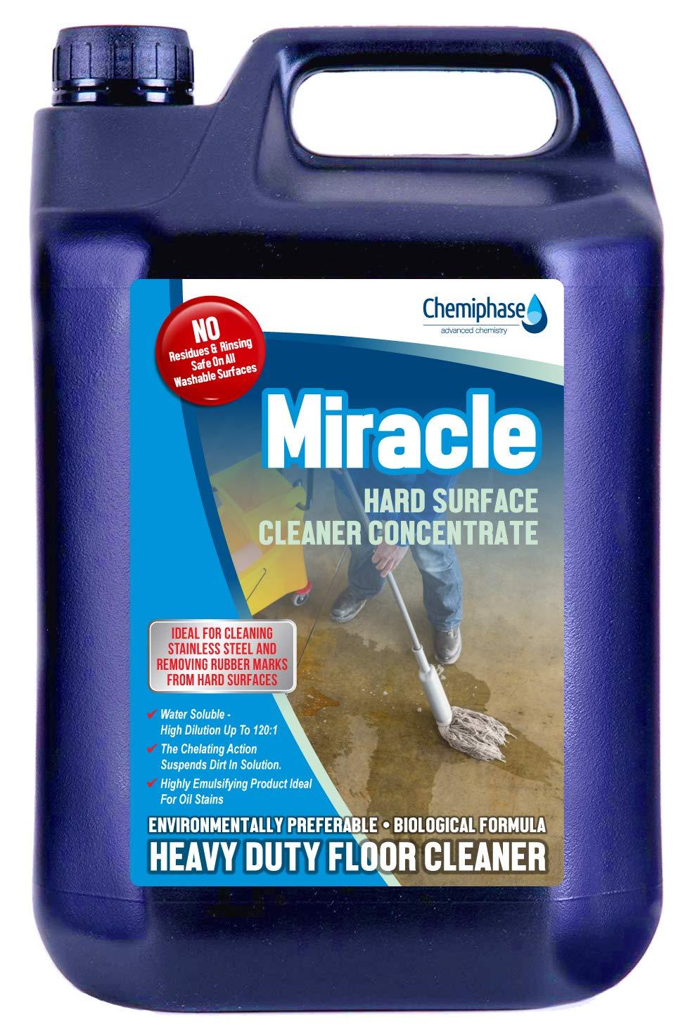 Miracle - Heavy Duty Hard Surface Cleaner Neutral Floor Cleaner - 5 ...
