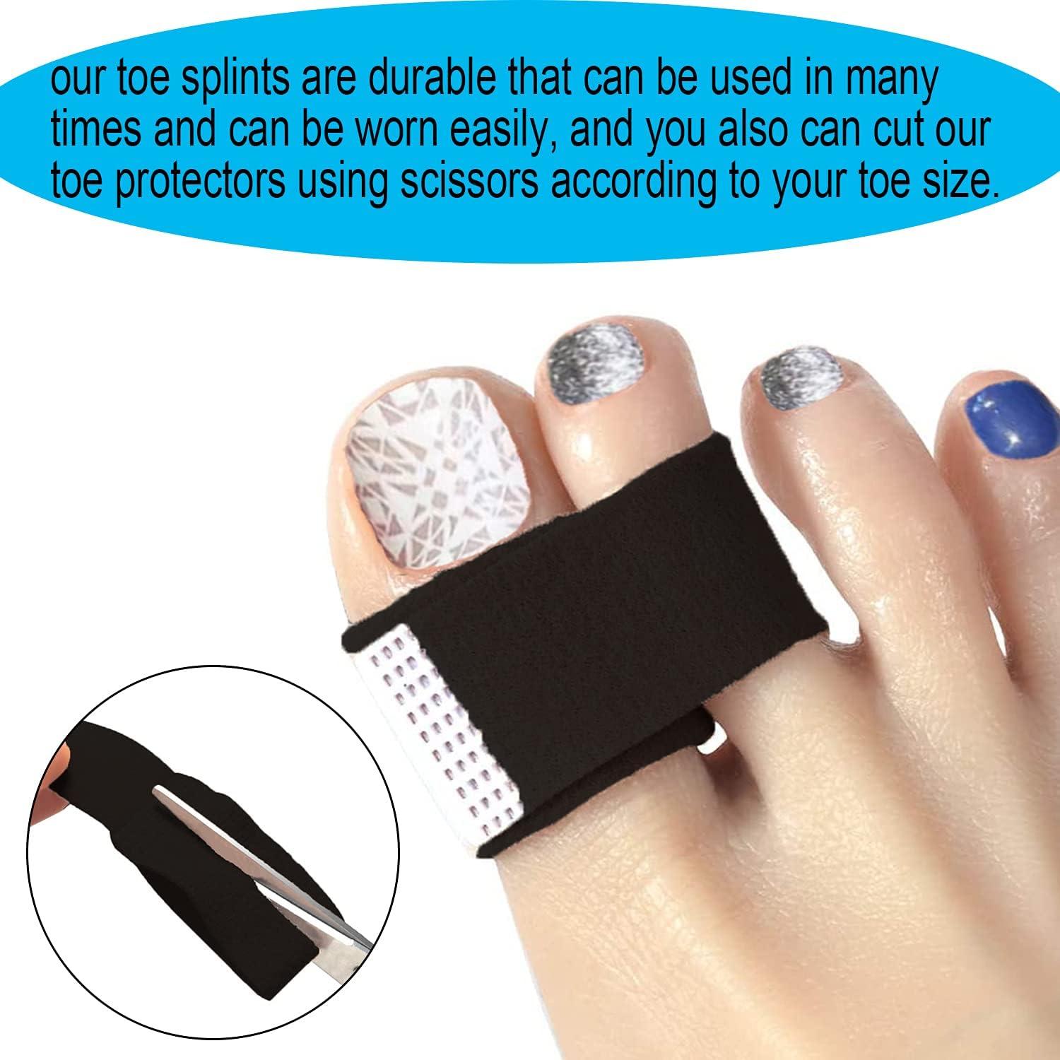 Reppkyh 20-Piece Fabric Broken Toe Wraps - Hammer Toe Straightener ...