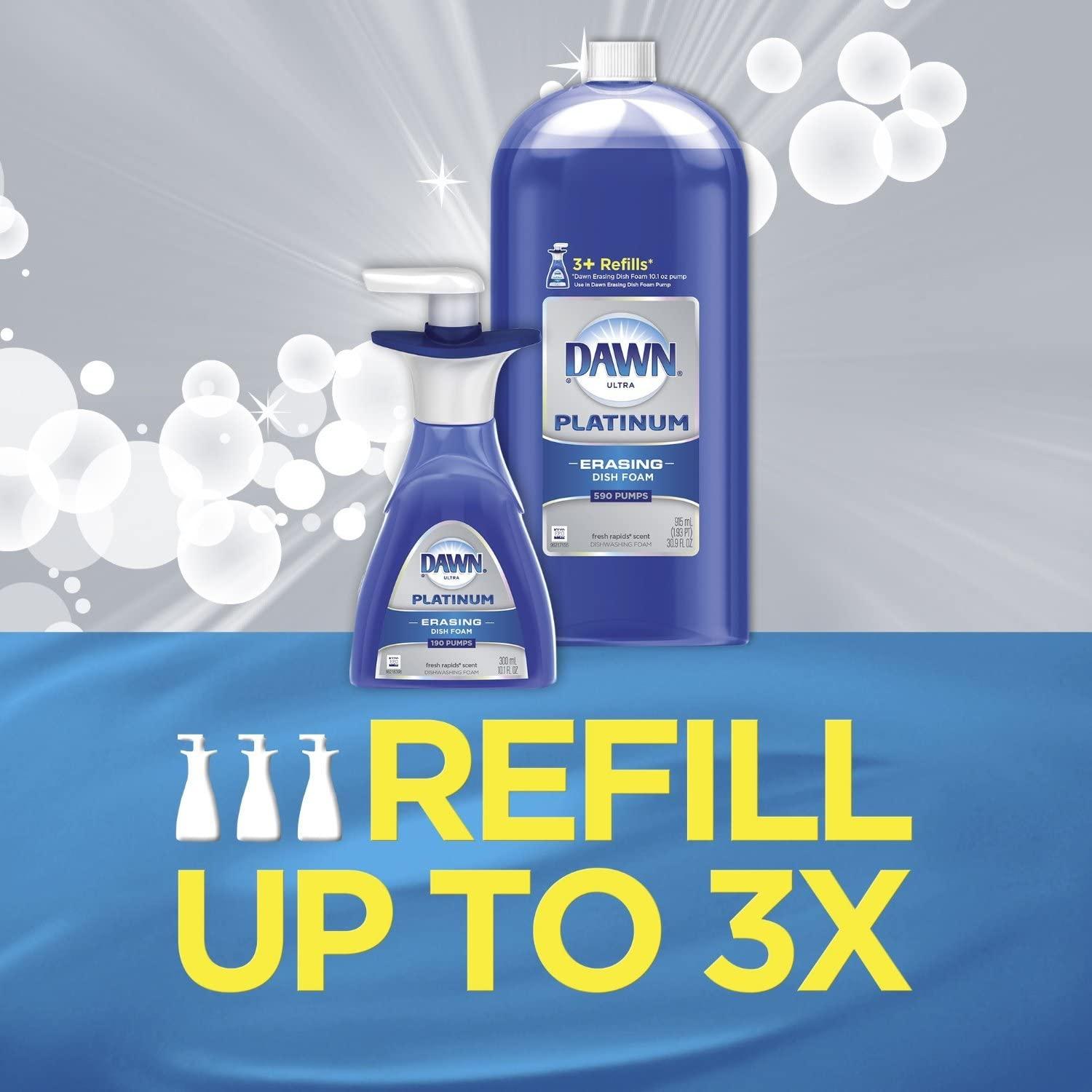 Dawn Direct Foam Dishwashing Foam Refill-Fresh Rapids-30.9 oz.-Pack of ...