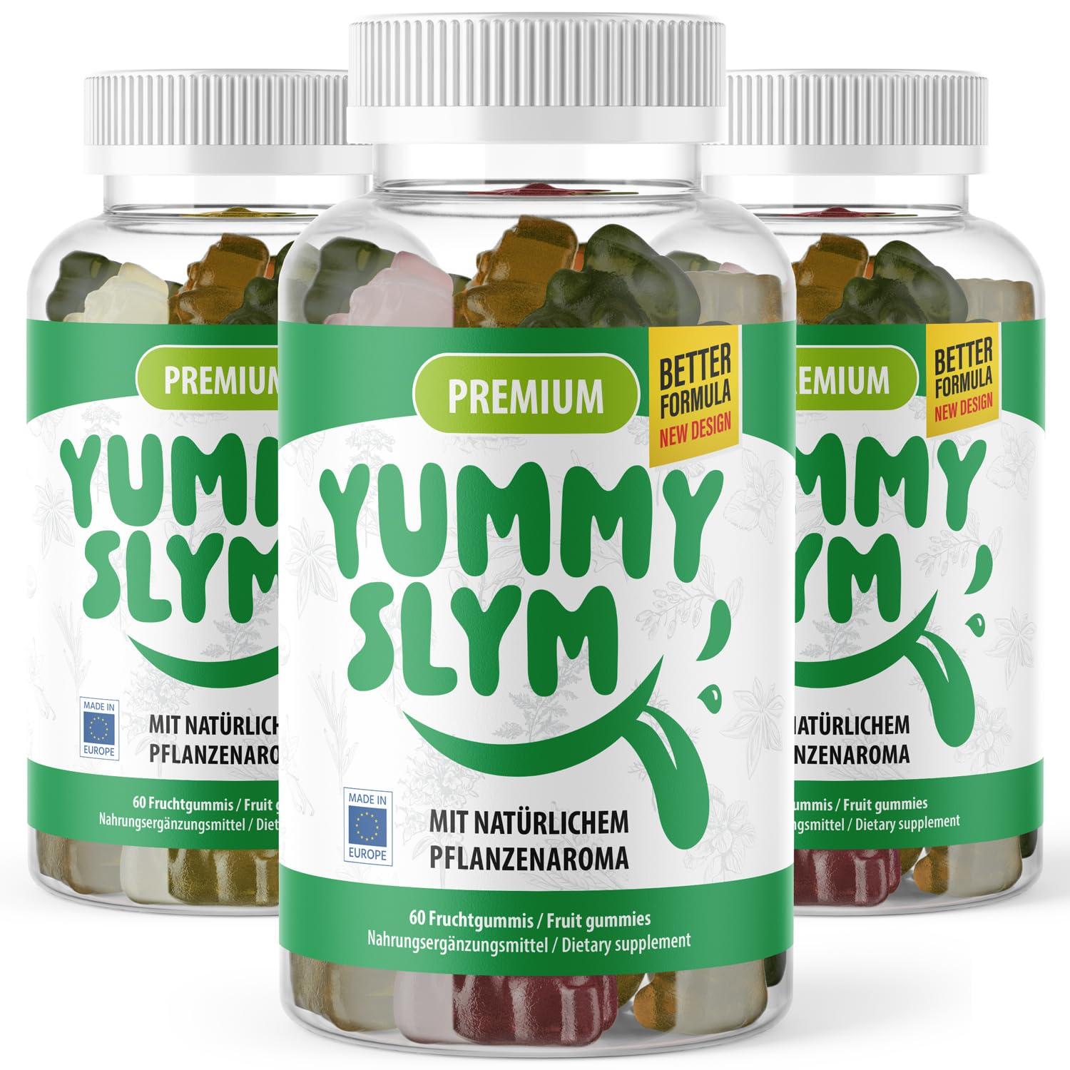 Yummy Slym Gummies - Delicious Fruit Gummies with Natural Plant Flavor ...