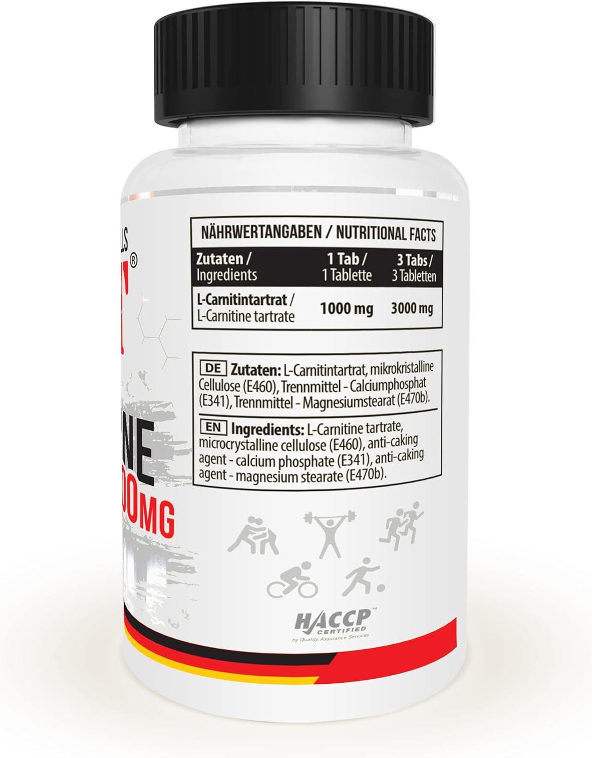 MST L-Carnitine 1000 | 1000 mg Fat Burner Tablets | 90 Tablets - MST ...