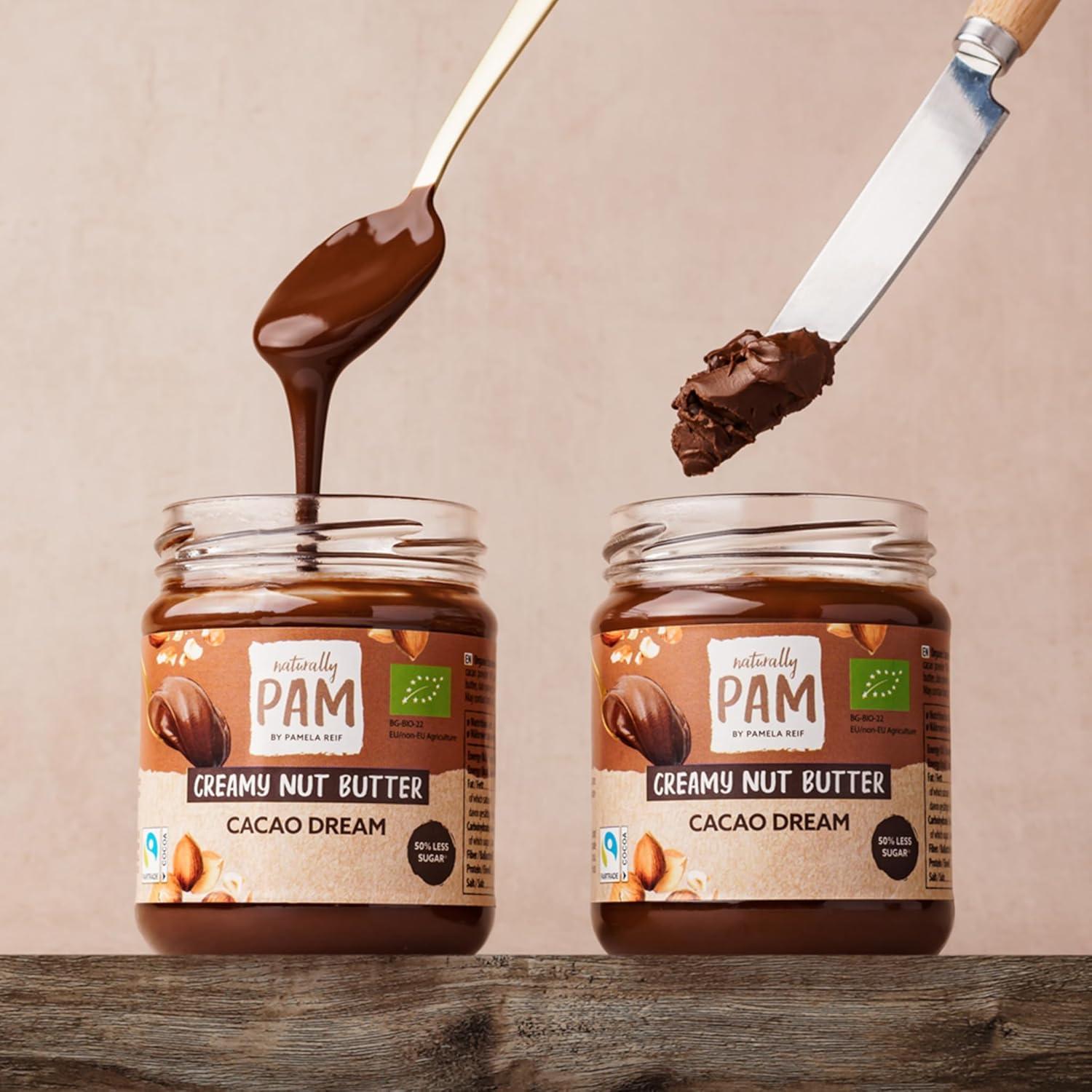 Naturally Pam Creamy Nut Butter | Vegan Organic Hazelnut with Almond ...