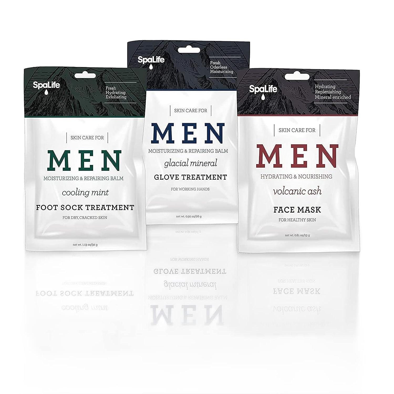 SpaLife Men's 12-Piece Hand, Foot, and Face Spa Set - Ultimate Grooming ...