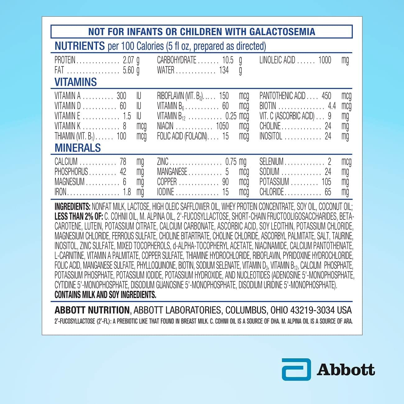 Similac Pro-Advance Infant Formula with Iron - 3 Count Non-GMO 36-Ounce ...