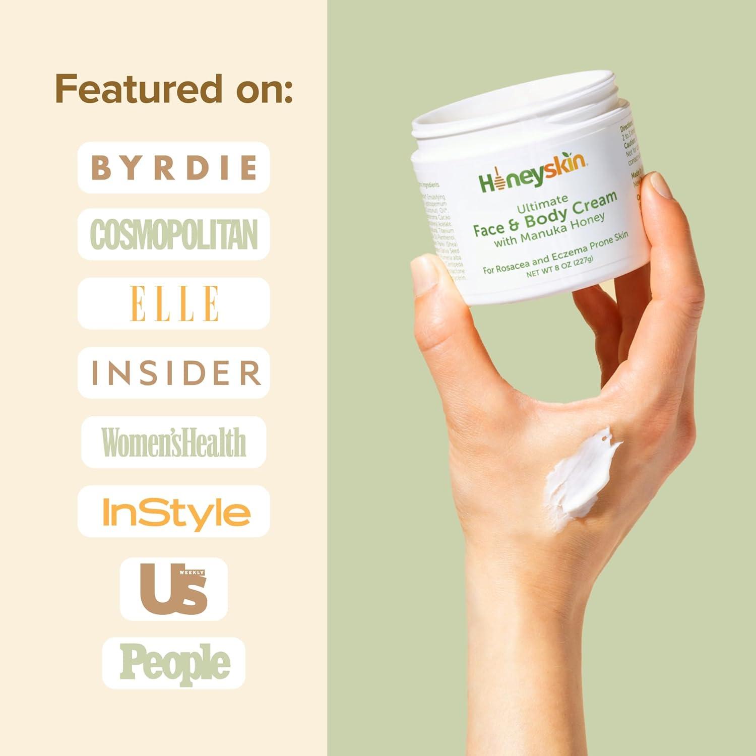 Cream Face & Body (250ml) - Soothes Itching Rash & Wrinkles with Manuka ...