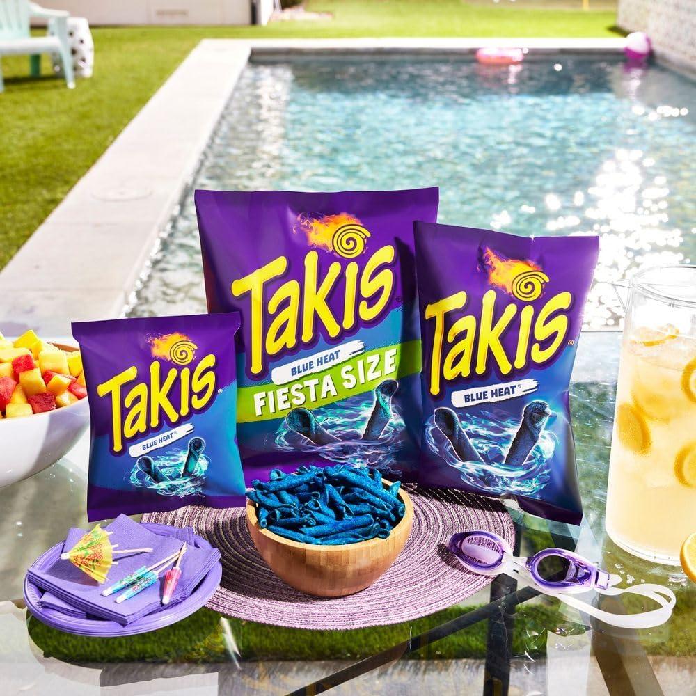 Takis Blue Heat 3.25oz (92.3g) Hot Chilli Pepper Tortilla Chips ...