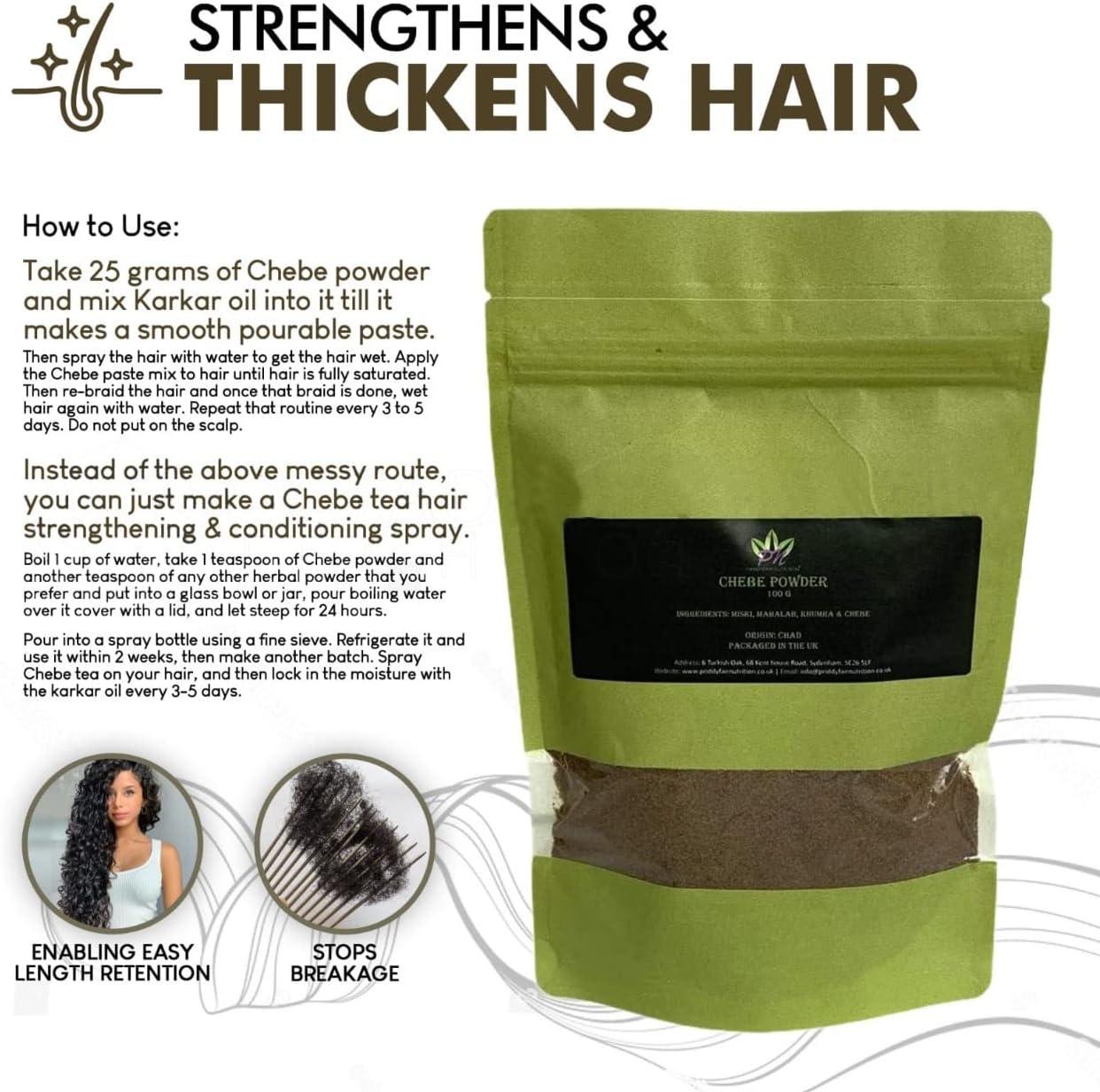 Authentic Traditional Chadian Chebe Powder 100g Stop Hair Breakage ...