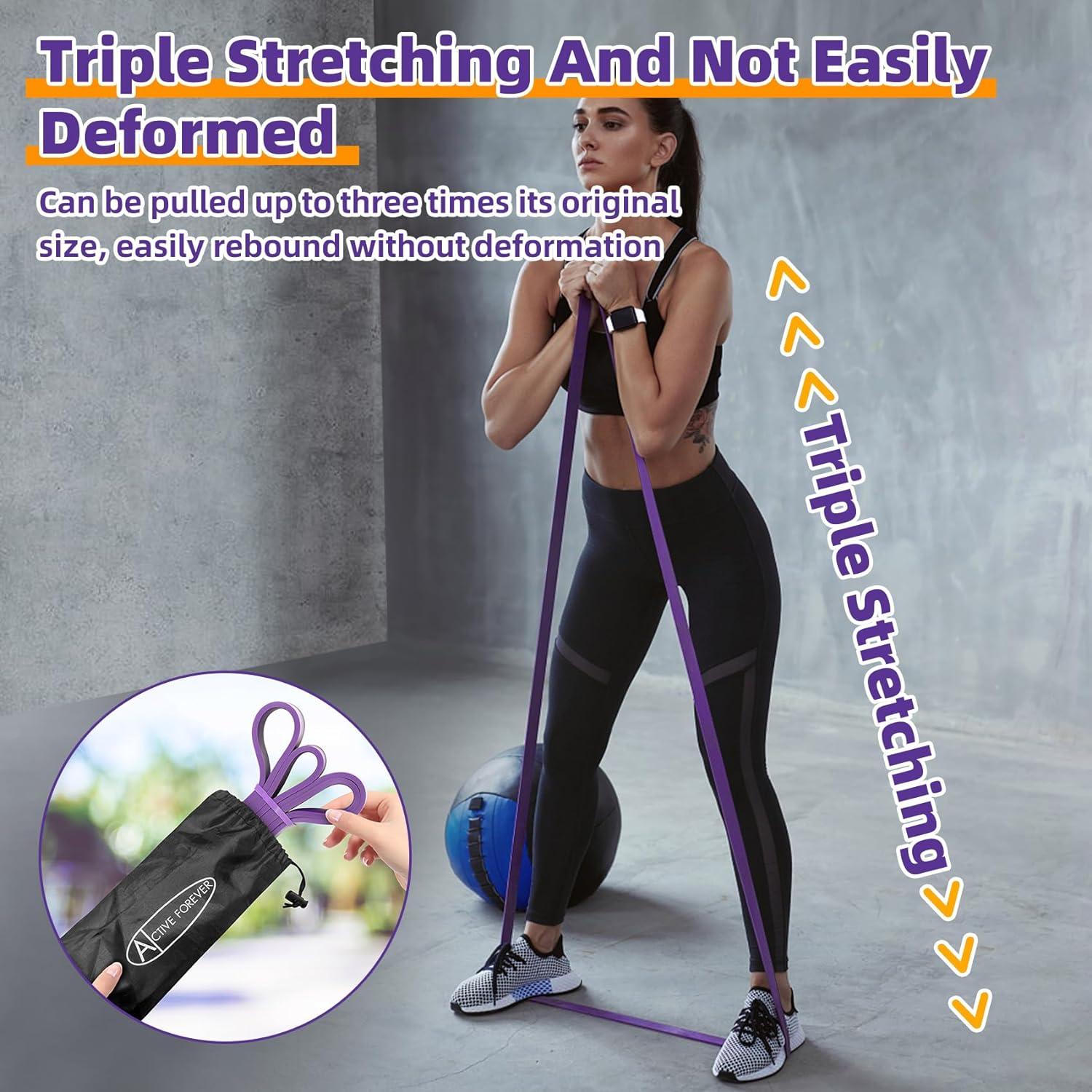 ACTIVE FOREVER 85LBS Resistance Band Pull-Up Assist for Strength & Yoga ...