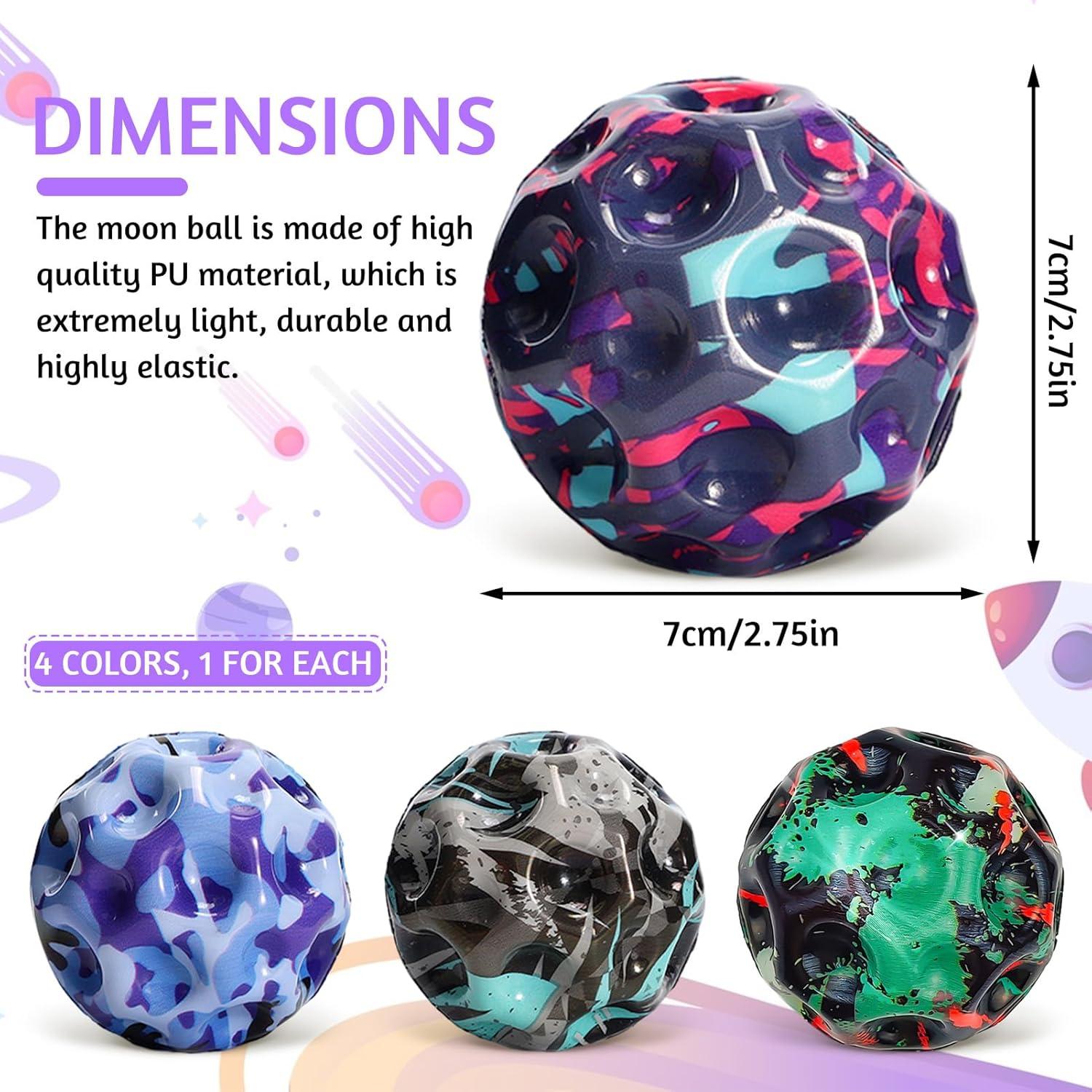 Buy Bgtljkd 4-Piece Astro Jump Balls - High Bounce Space Balls for Kids ...