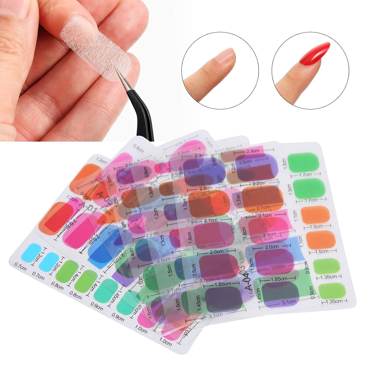 Nail Extensions Fiberglass | 6 Forms: Drop-Shaped Oval Rectangle French ...