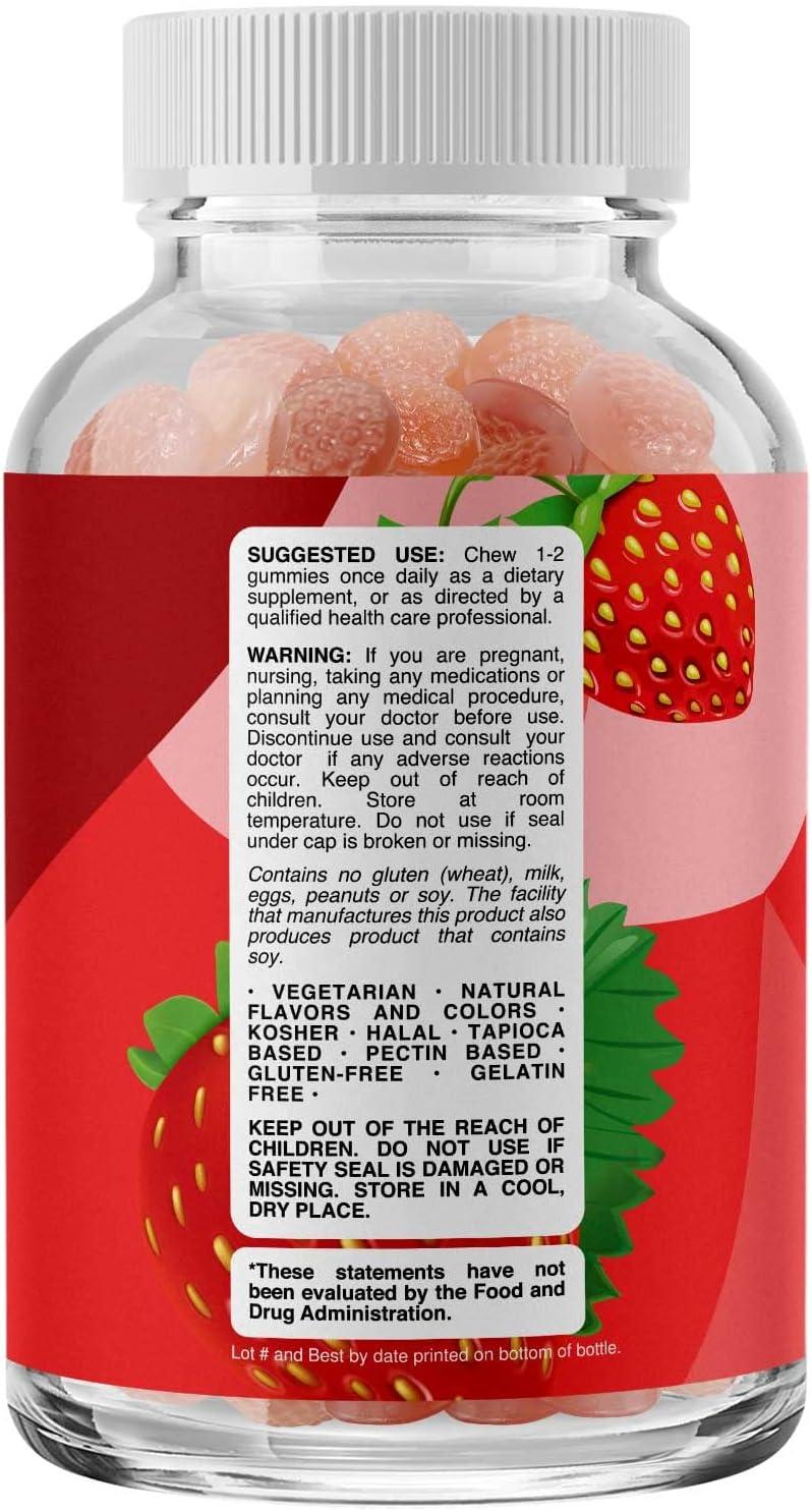 B Complex Gummy Vitamins for Energy Boost & Brain Focus - Vegan ...