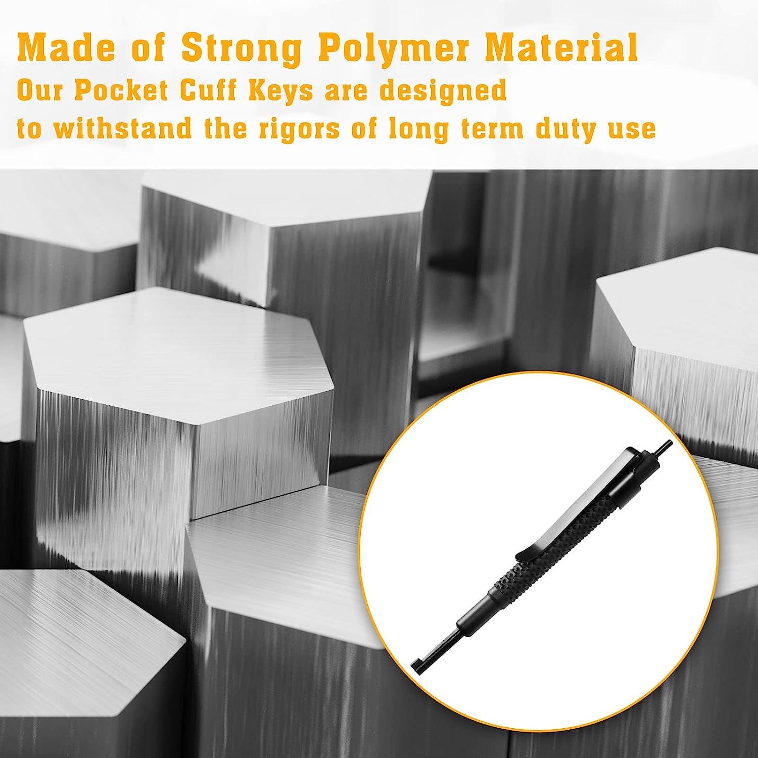 JOTOVO Pocket Universal Handcuff Key - Strong Polymer Finish with Clip ...