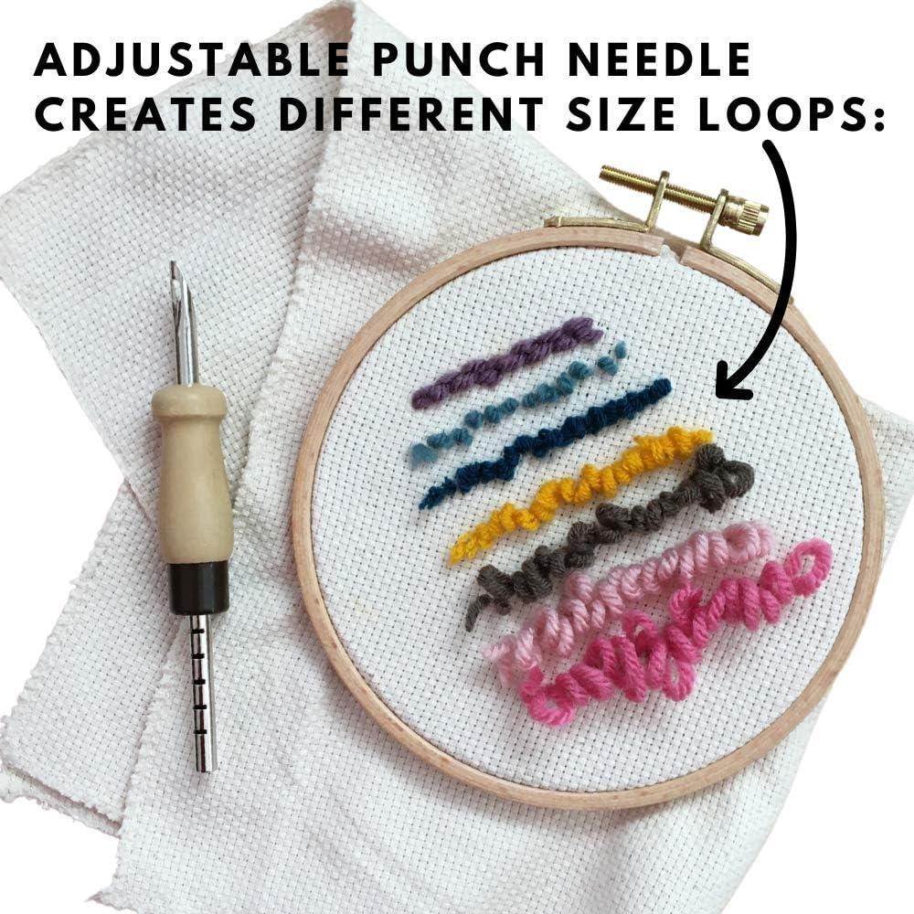 Punch Needle Mini Bundle by I HEART KITS - Adjustable Punch Needle Set ...
