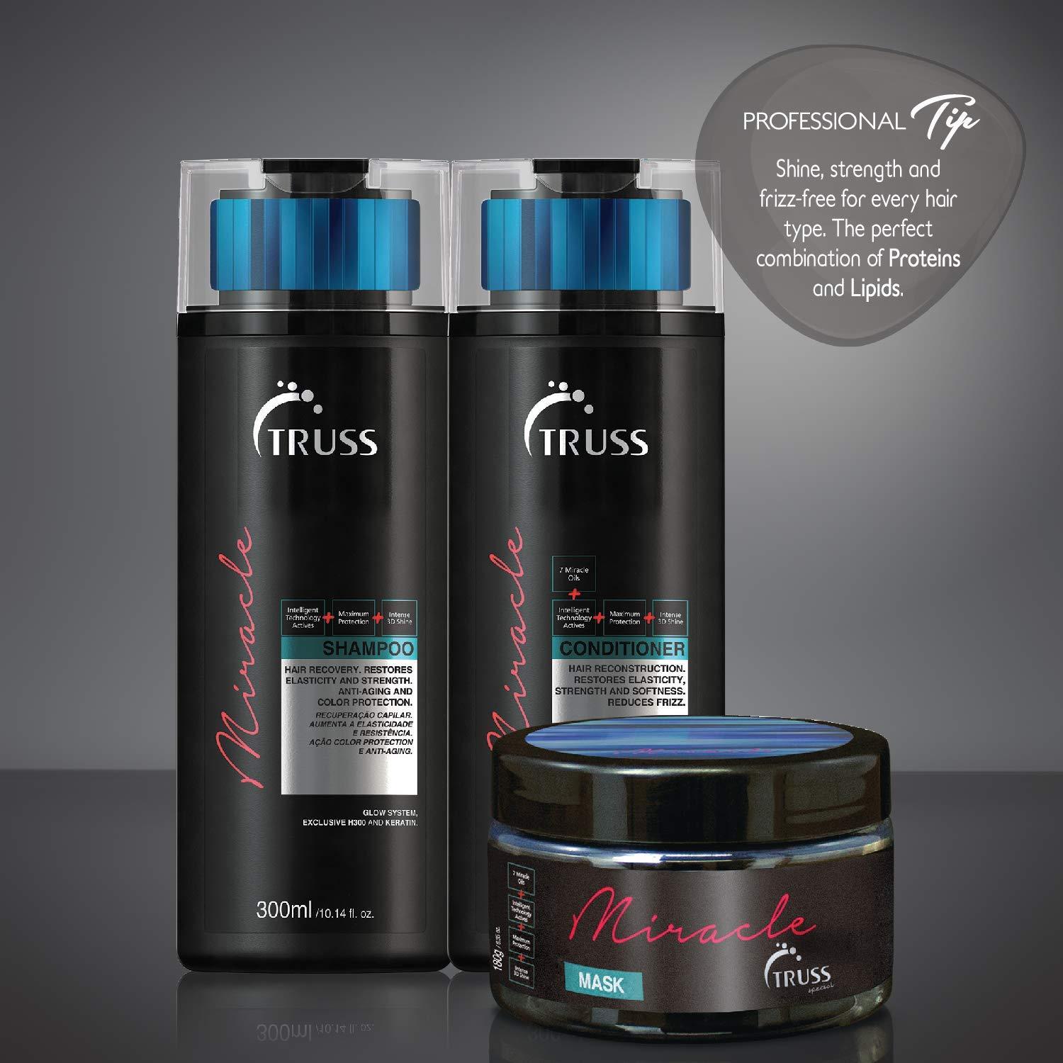TRUSS Deluxe Prime Hair Treatment Bundle with Miracle Shampoo ...