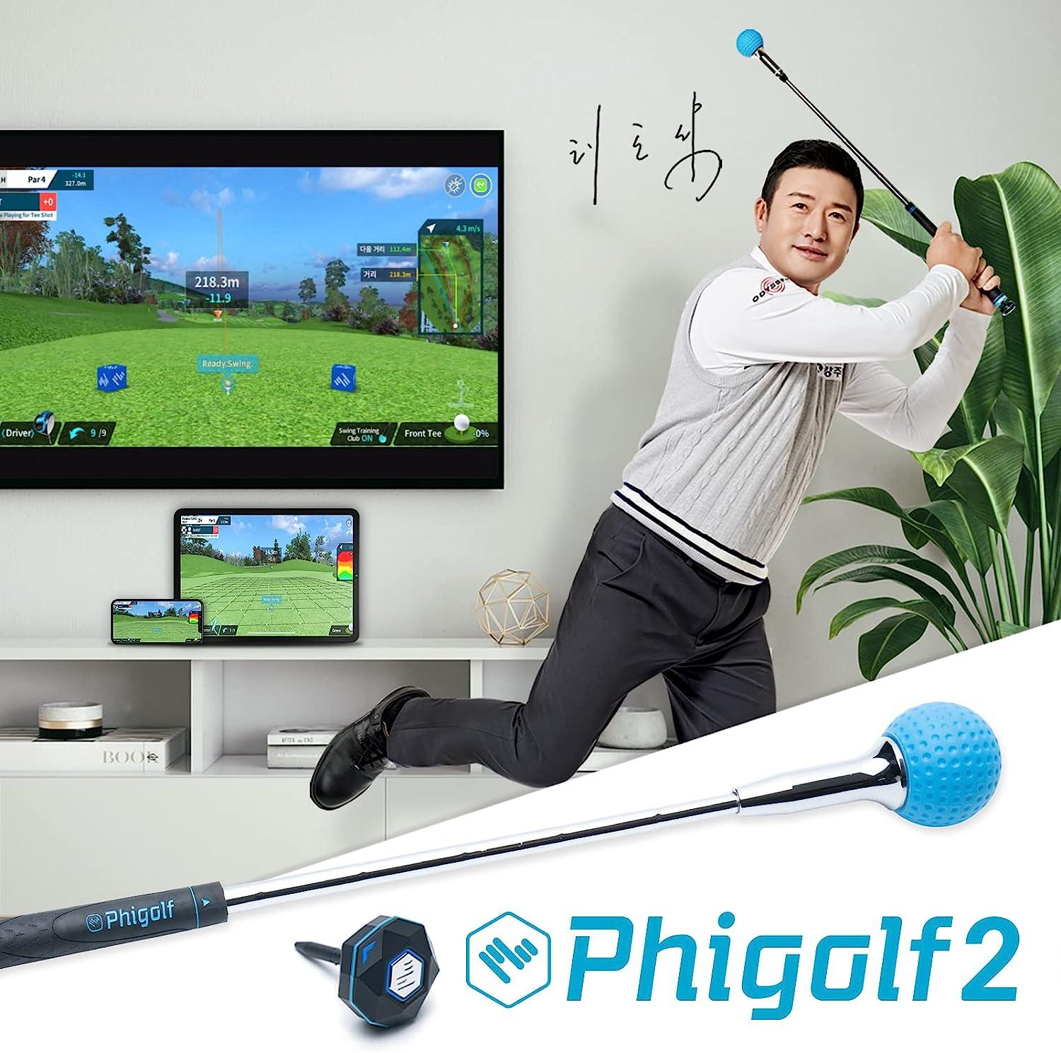 PHIGOLF Phigolf2 Golf Simulator | Indoor & Outdoor Swing Trainer with ...