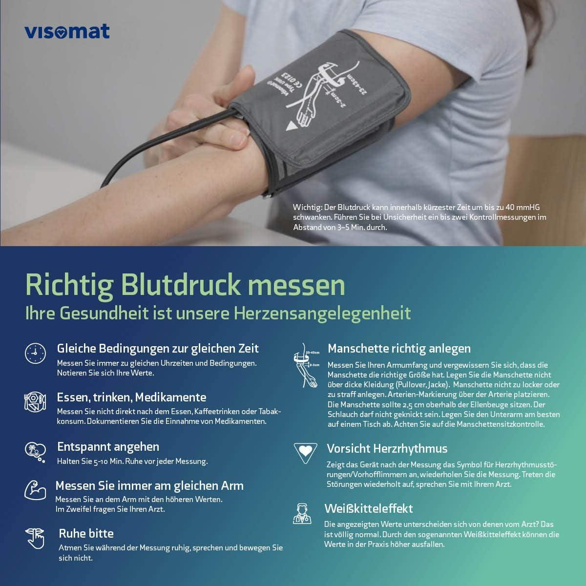 Buy Visomat 24076 Comfort XXL Blood Pressure Monitor | Upper Arm Cuff ...