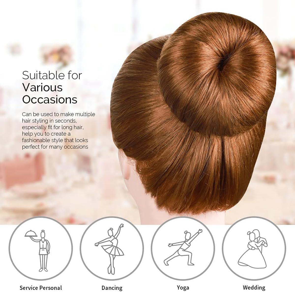 Blonde Hair Nets Bundle: 30pcs + Hair Pins & Bands - Ideal for Ballet ...