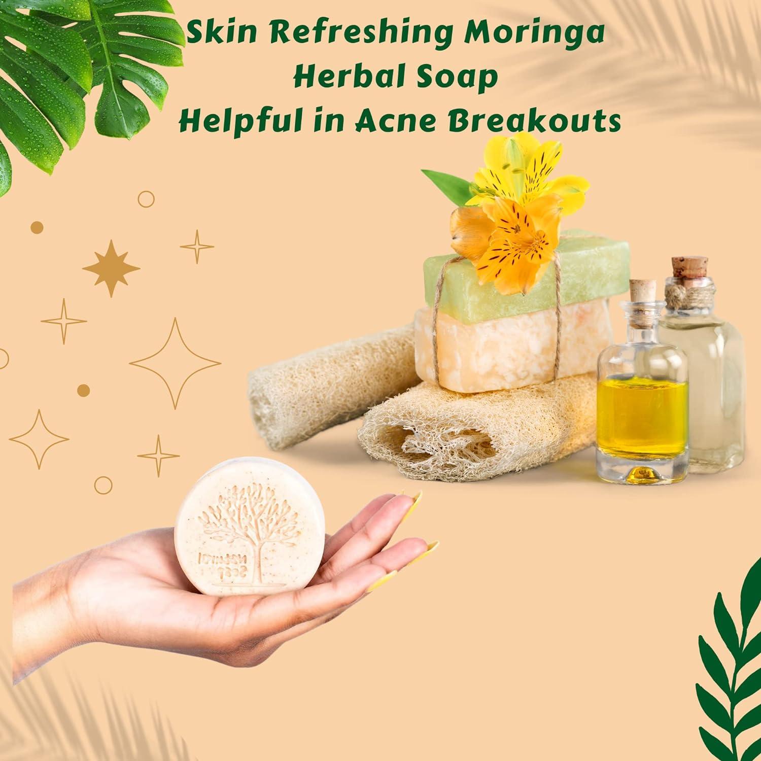 Organic Moringa Soap Bar for Gentle Body Wash | Improve Skin with ...