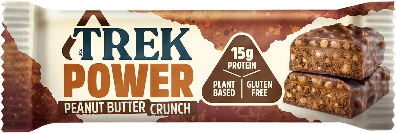 Plant-Based TREK Protein Power Bar Peanut Butter Crunch - Gluten-Free ...