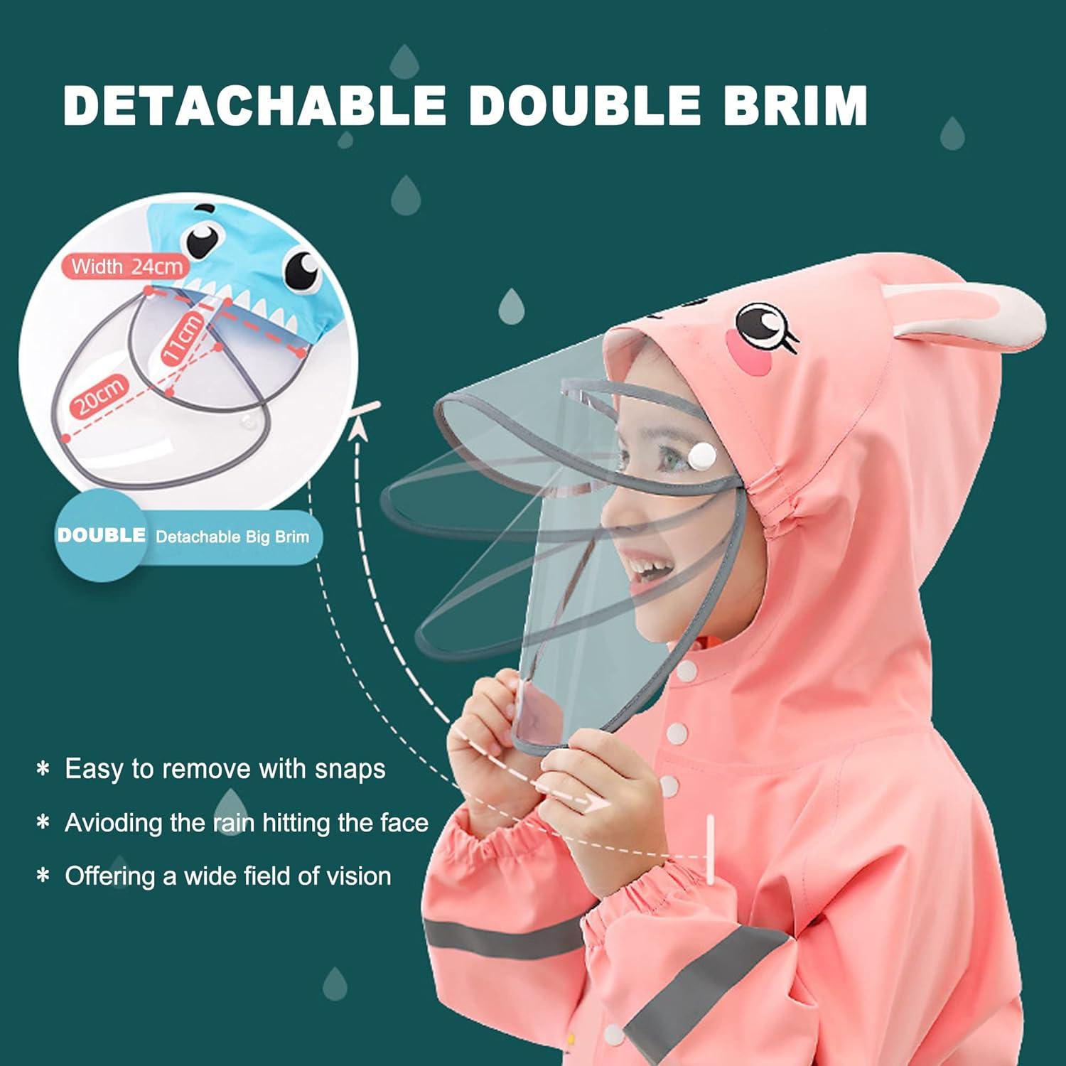 Kids Unicorn Raincoat 2XL | Waterproof Rainsuit for Boys and Girls ...