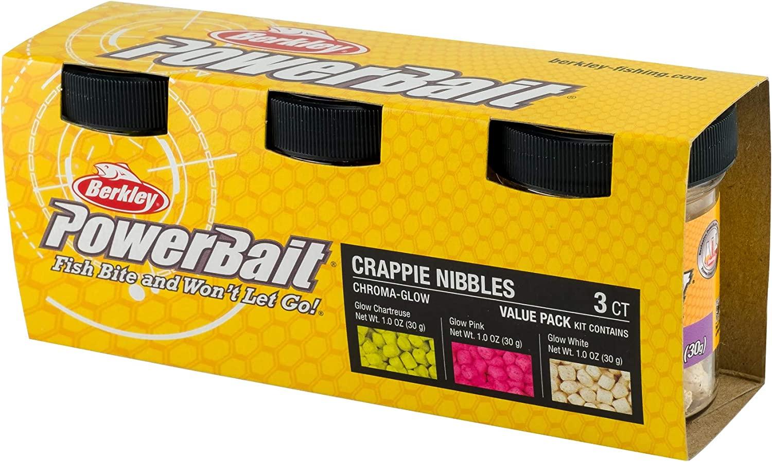 Berkley PowerBait ChromaGlow Crappie Nibble Assortment - Fishing Dough ...