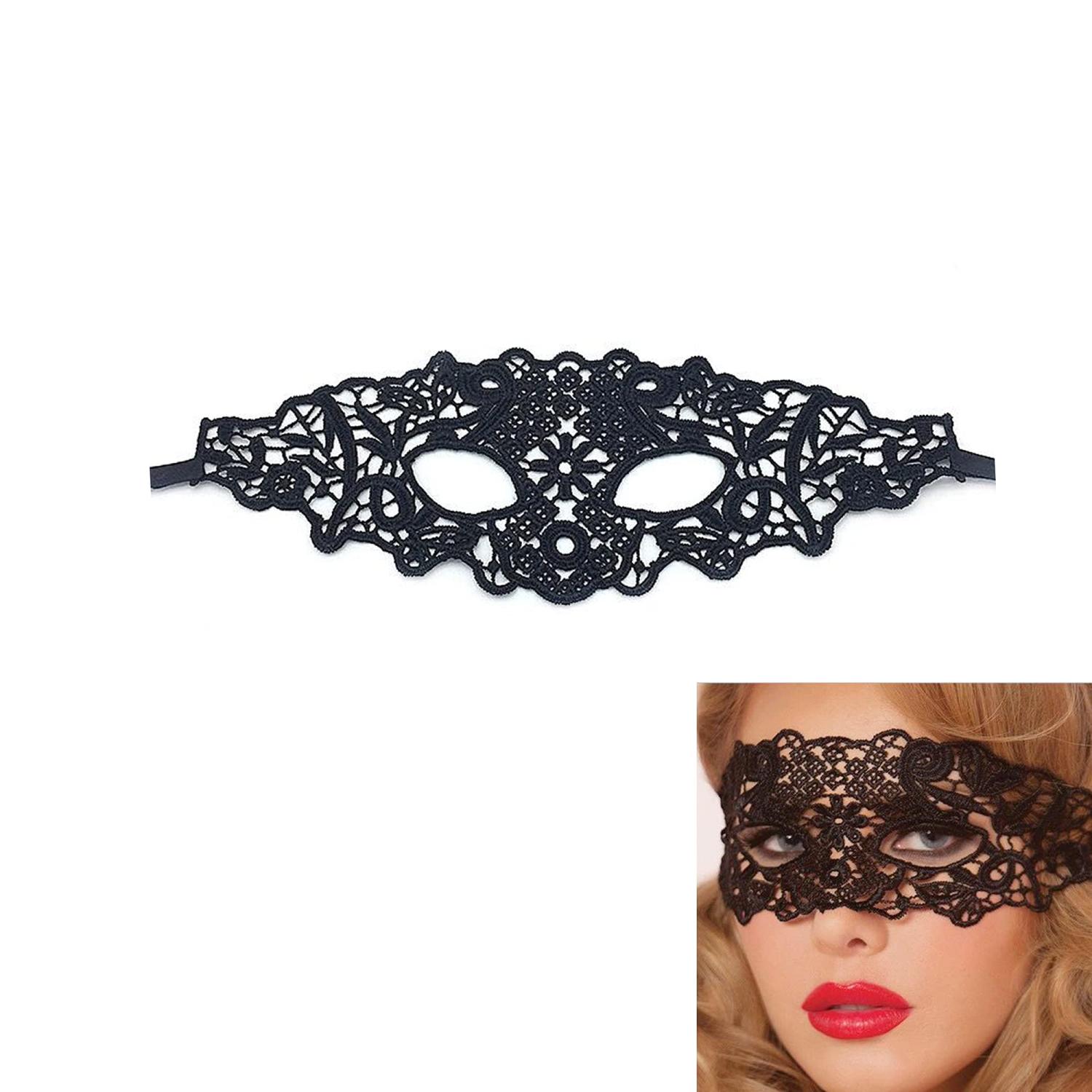Sexy Lace Eye Mask for Halloween Masquerade Party - Black | Buy Now ...