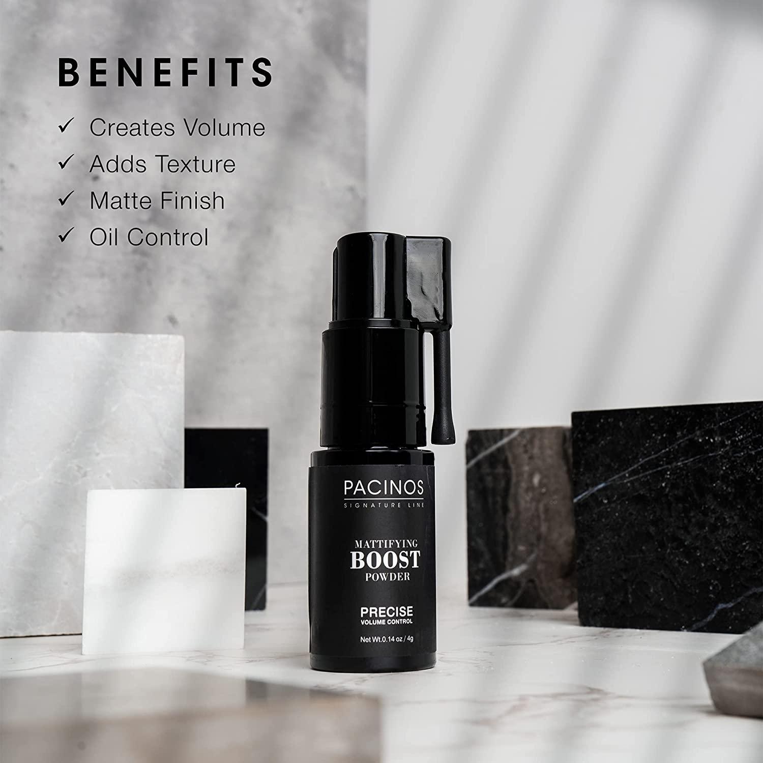 Pacinos Mattifying Boost Powder - 4g Lightweight Hair Volume Control ...