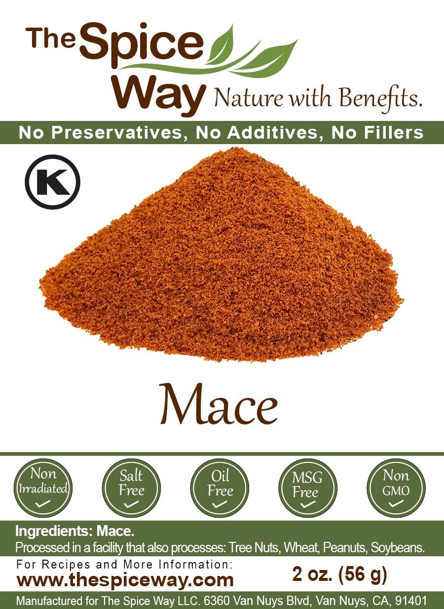 The Spice Way Mace Ground - 2 oz | Pure Mace Powder for Cooking and ...
